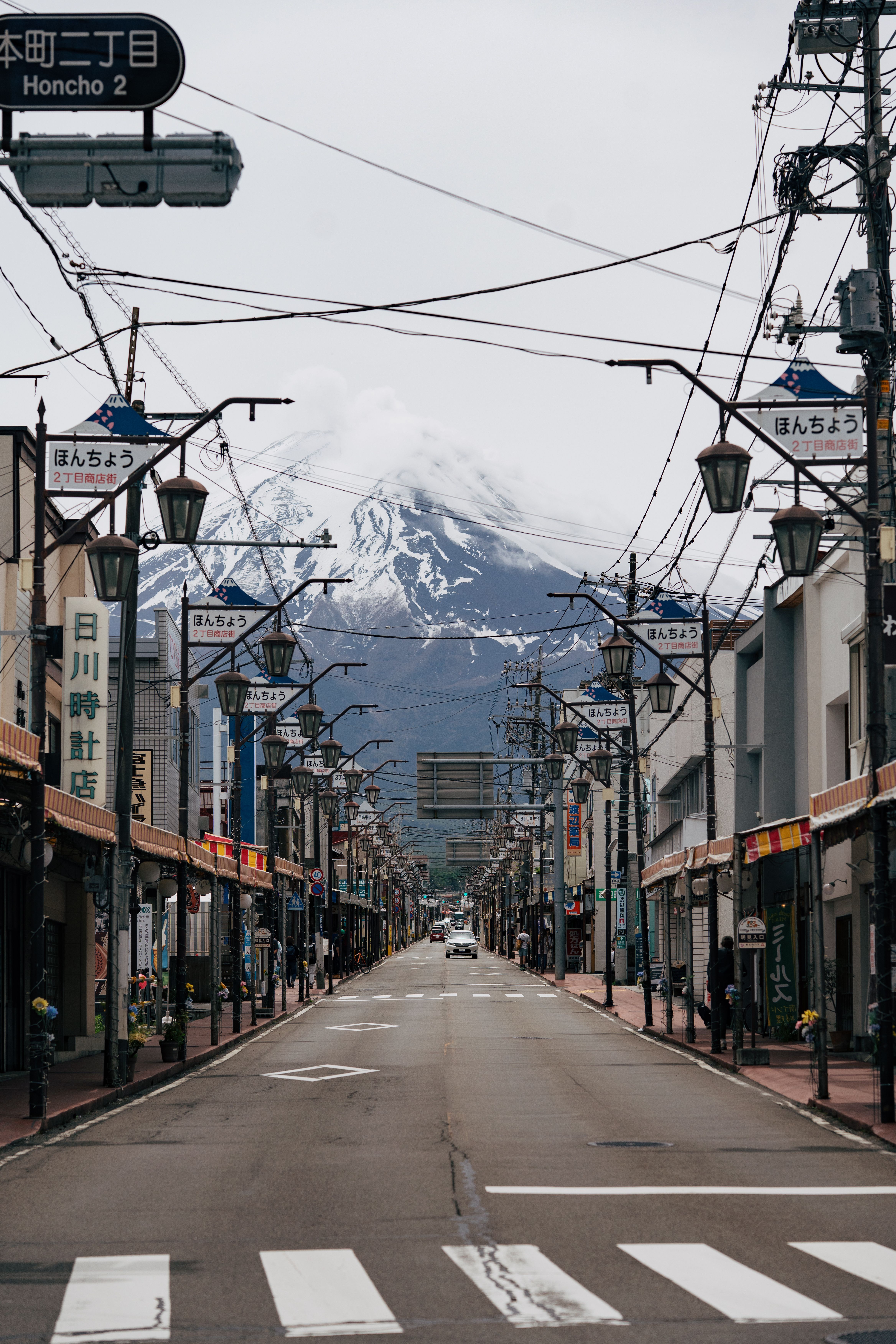 Mount Fuji Seen from Yokosuka Street · Free Stock Photo