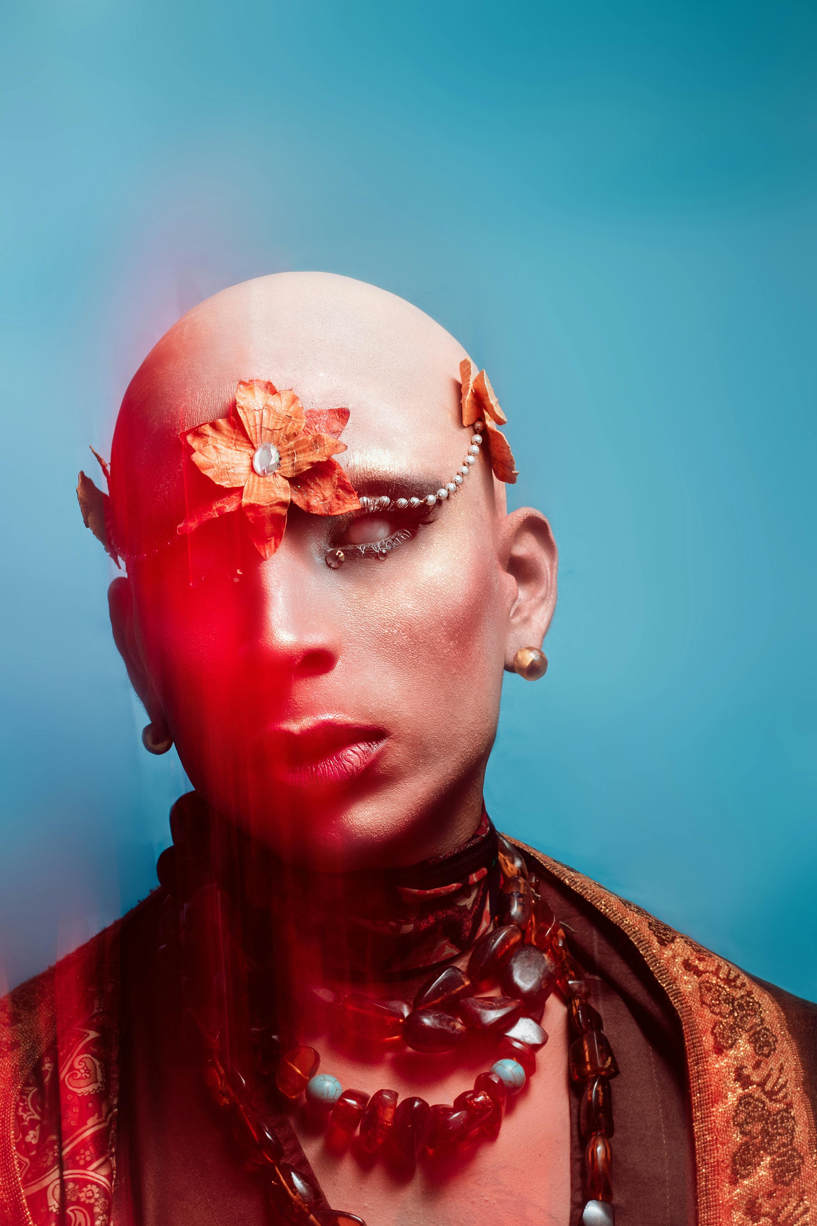 Artistic Portrait with Tribal Influences · Free Stock Photo