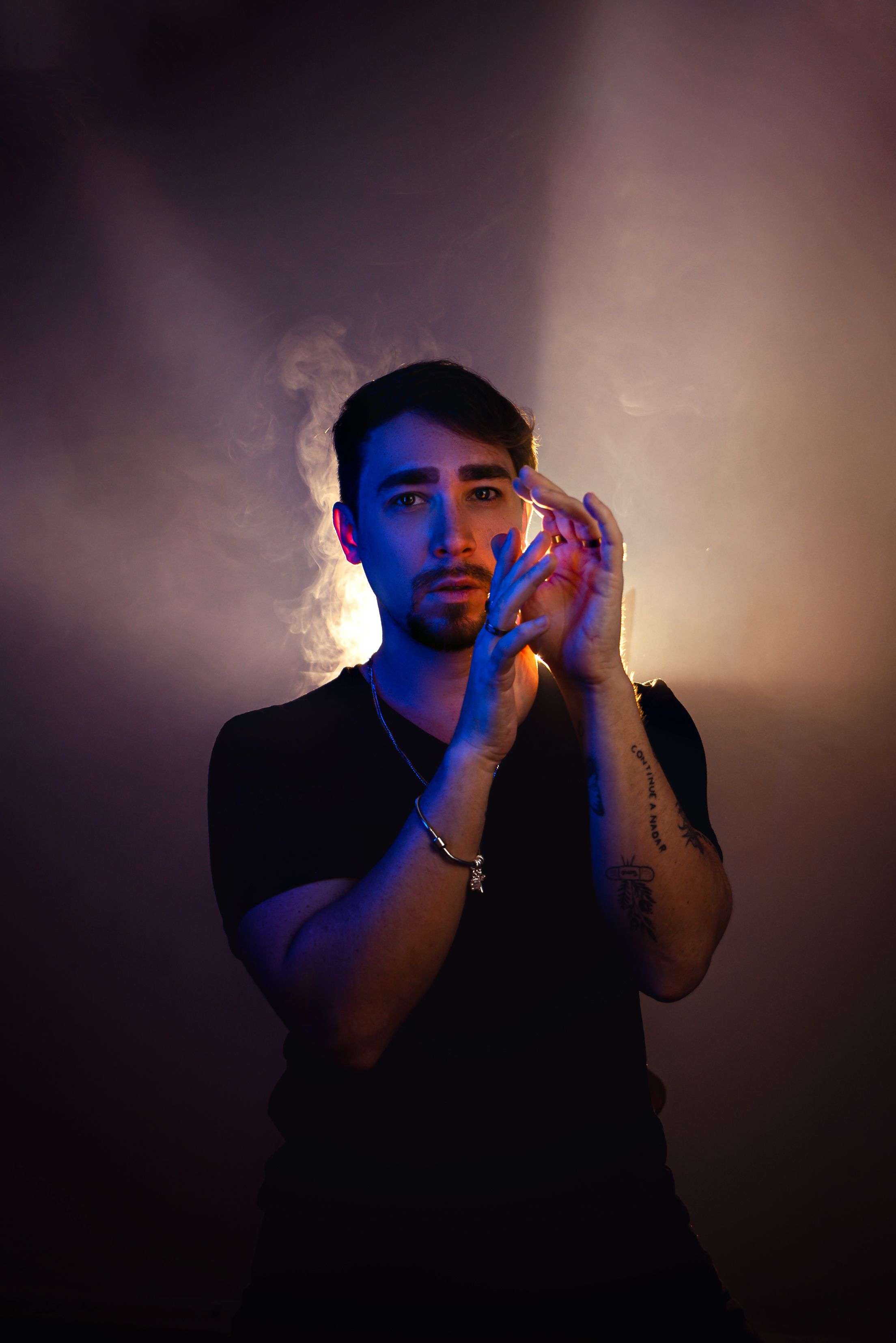 Moody Male Portrait with Dramatic Lighting · Free Stock Photo