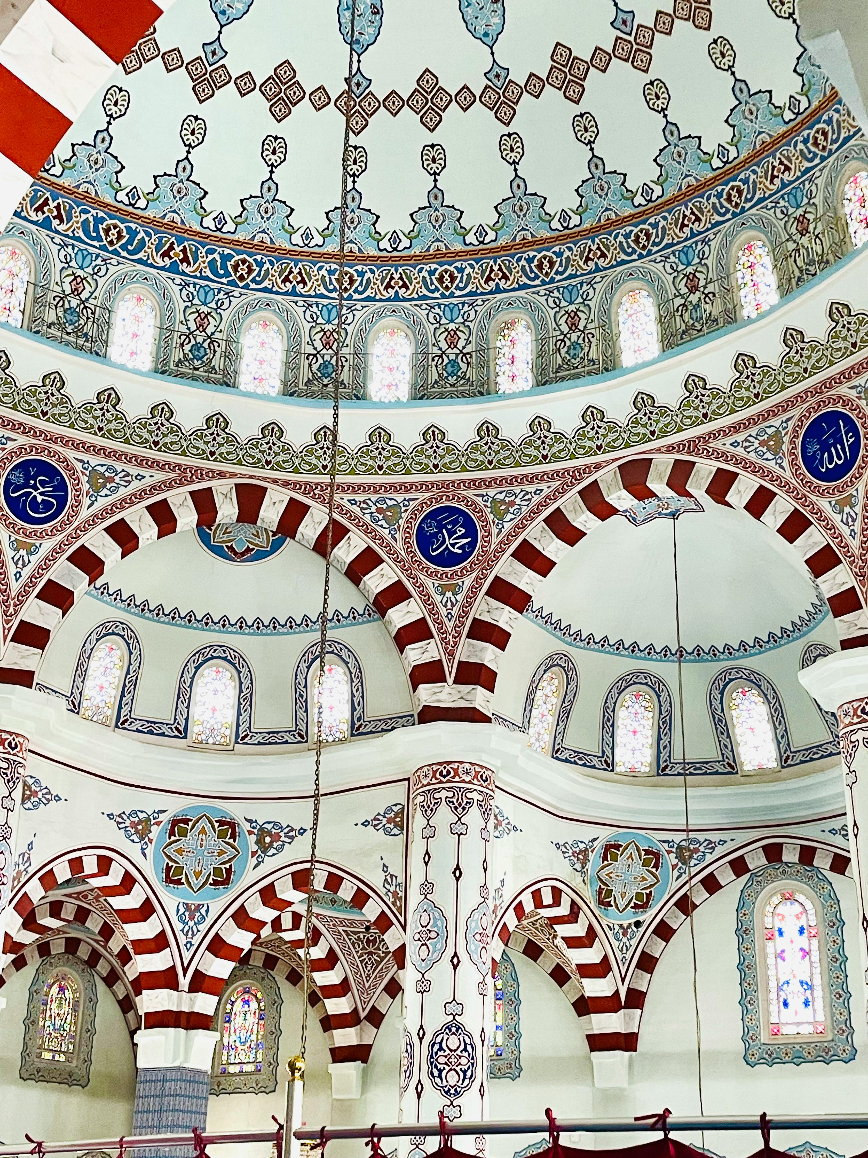Intricate Domed Ceiling of a Mosque Interior · Free Stock Photo