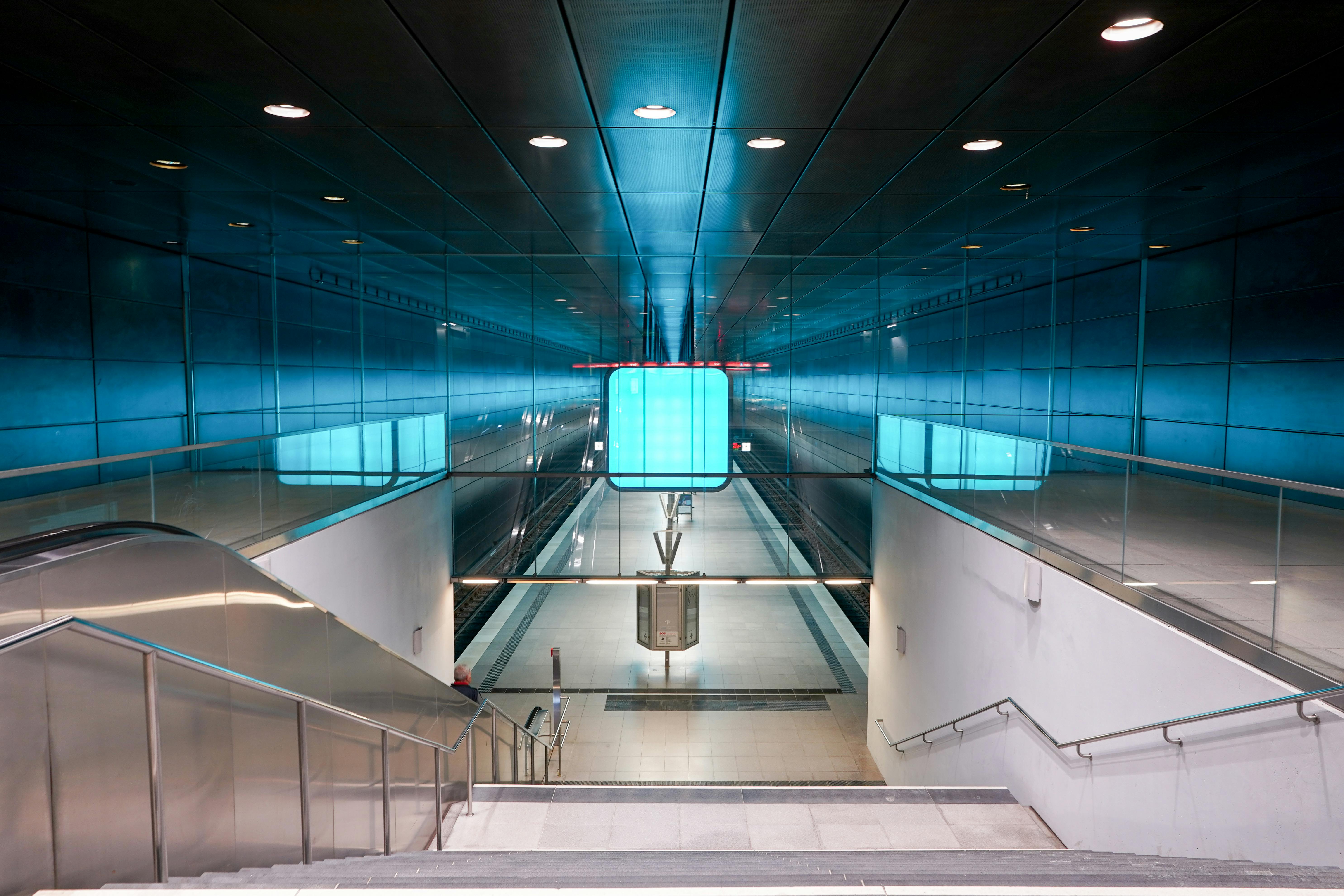 Futuristic Underground Station in Hamburg · Free Stock Photo