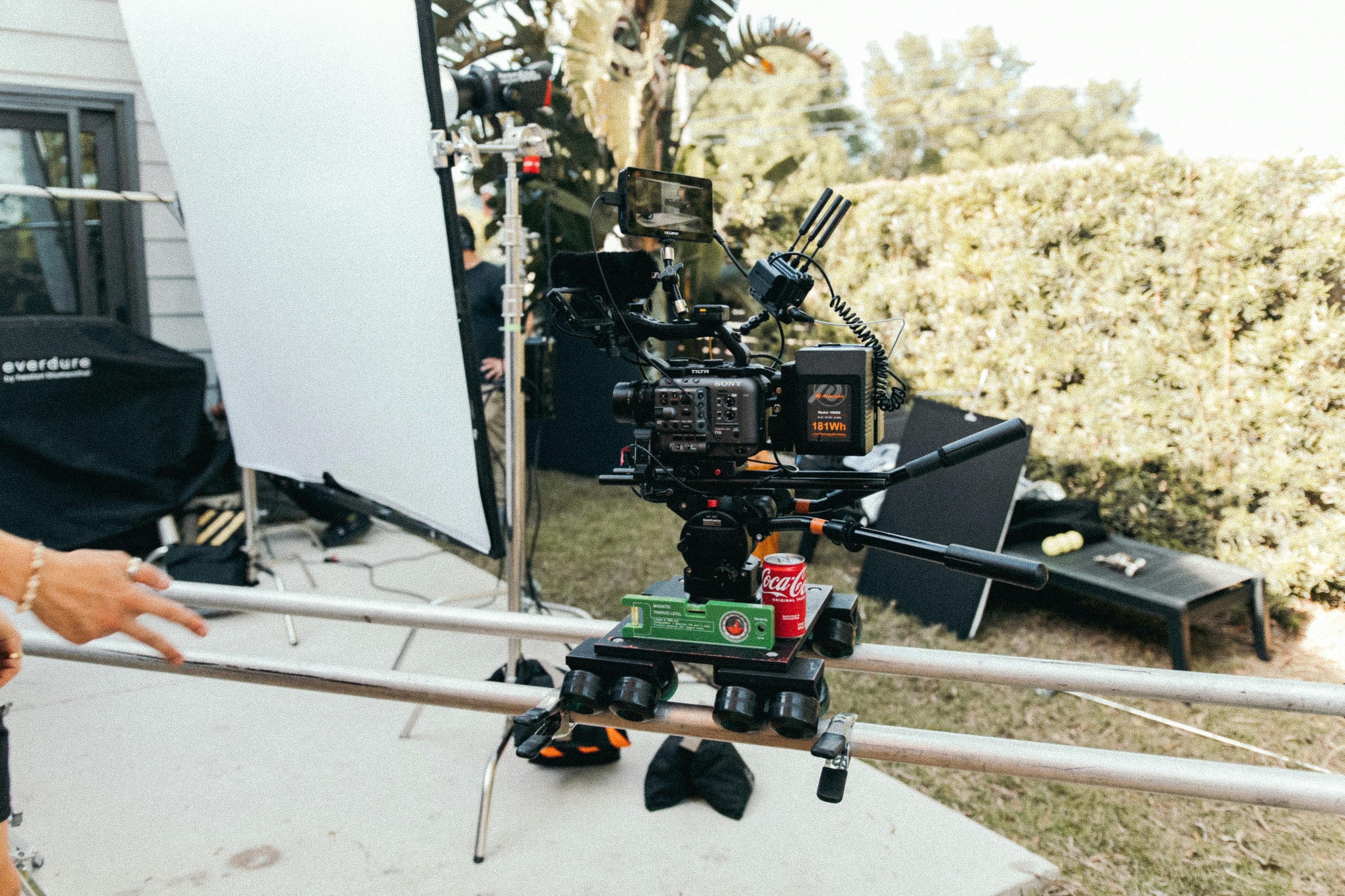 Behind the Scenes on a Film Set with Camera Equipment · Free Stock Photo