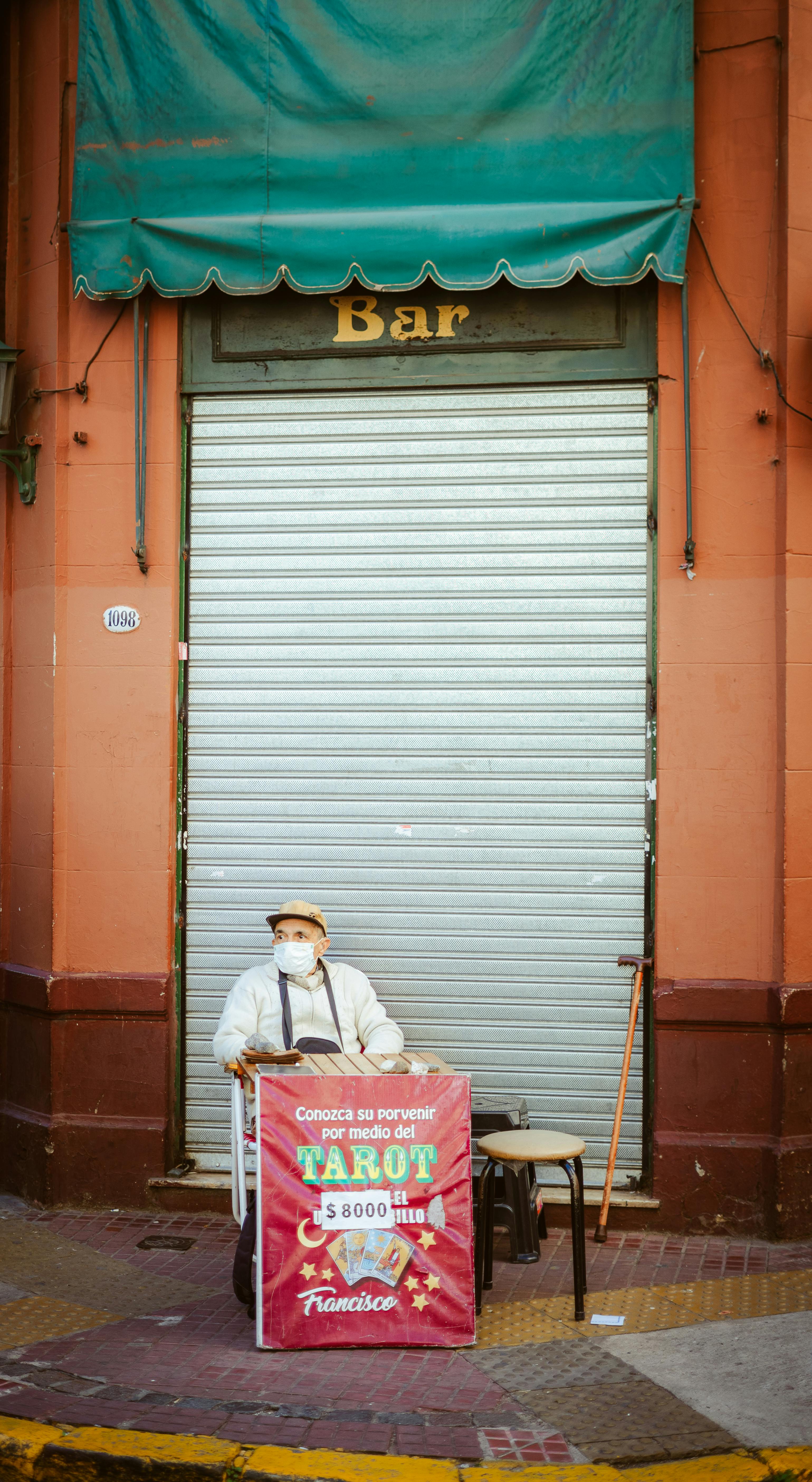 Street Tarot Reader in Buenos Aires · Free Stock Photo