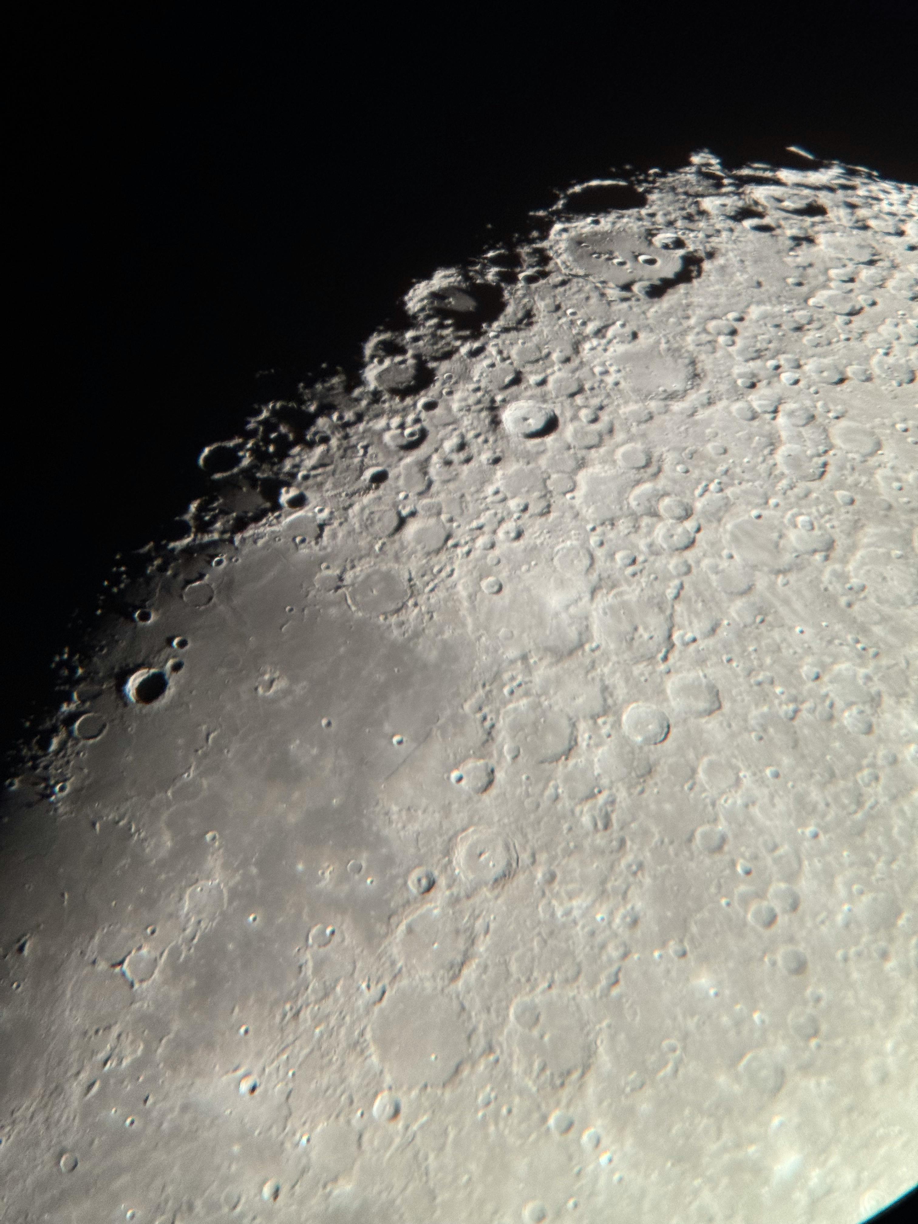 Detailed Moon Surface Craters in Close-Up · Free Stock Photo