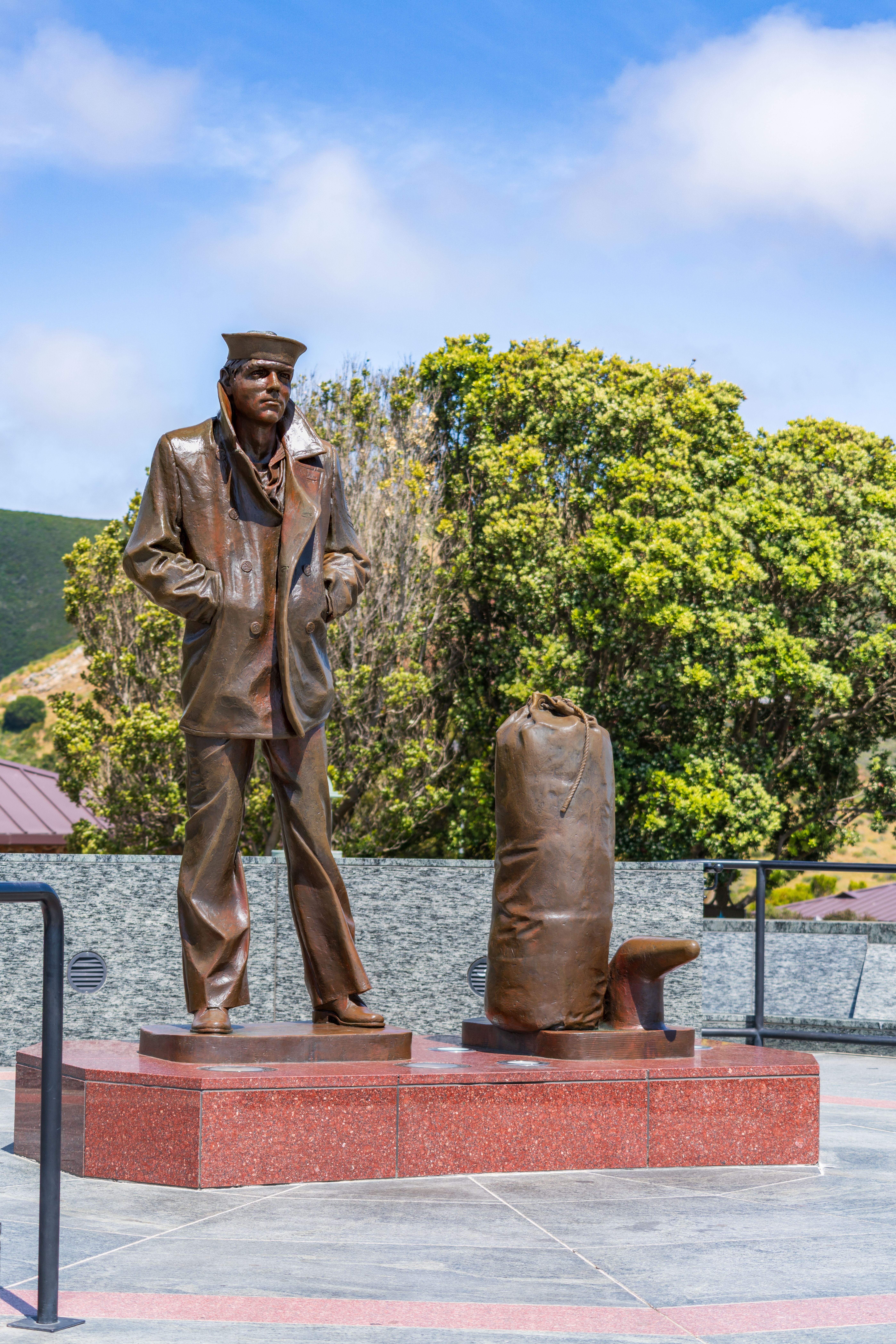 Statue De Marin En Bronze Au Mémorial De San Francisco · Photo gratuite