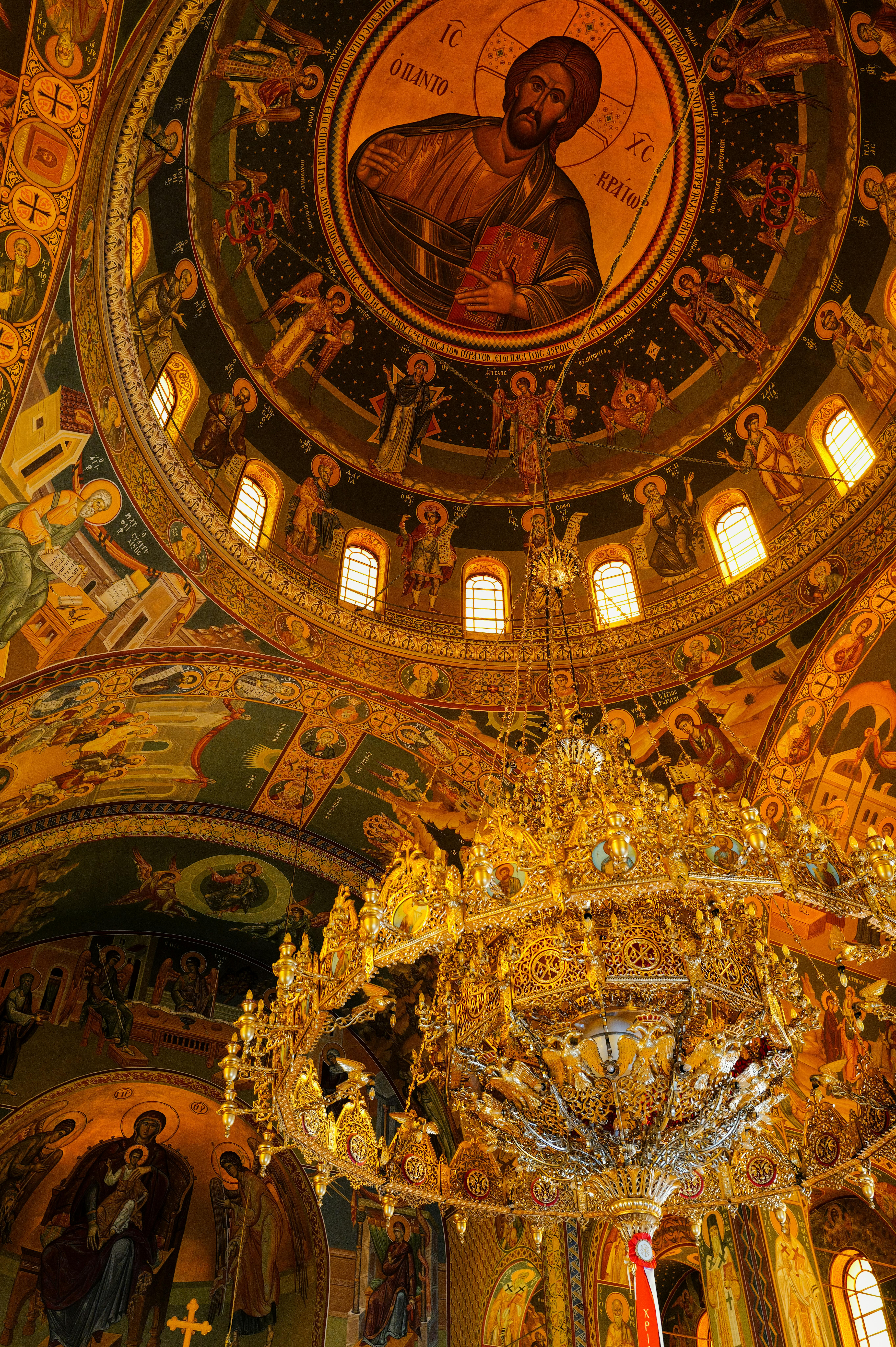 Stunning Byzantine Church Interior with Iconography · Free Stock Photo