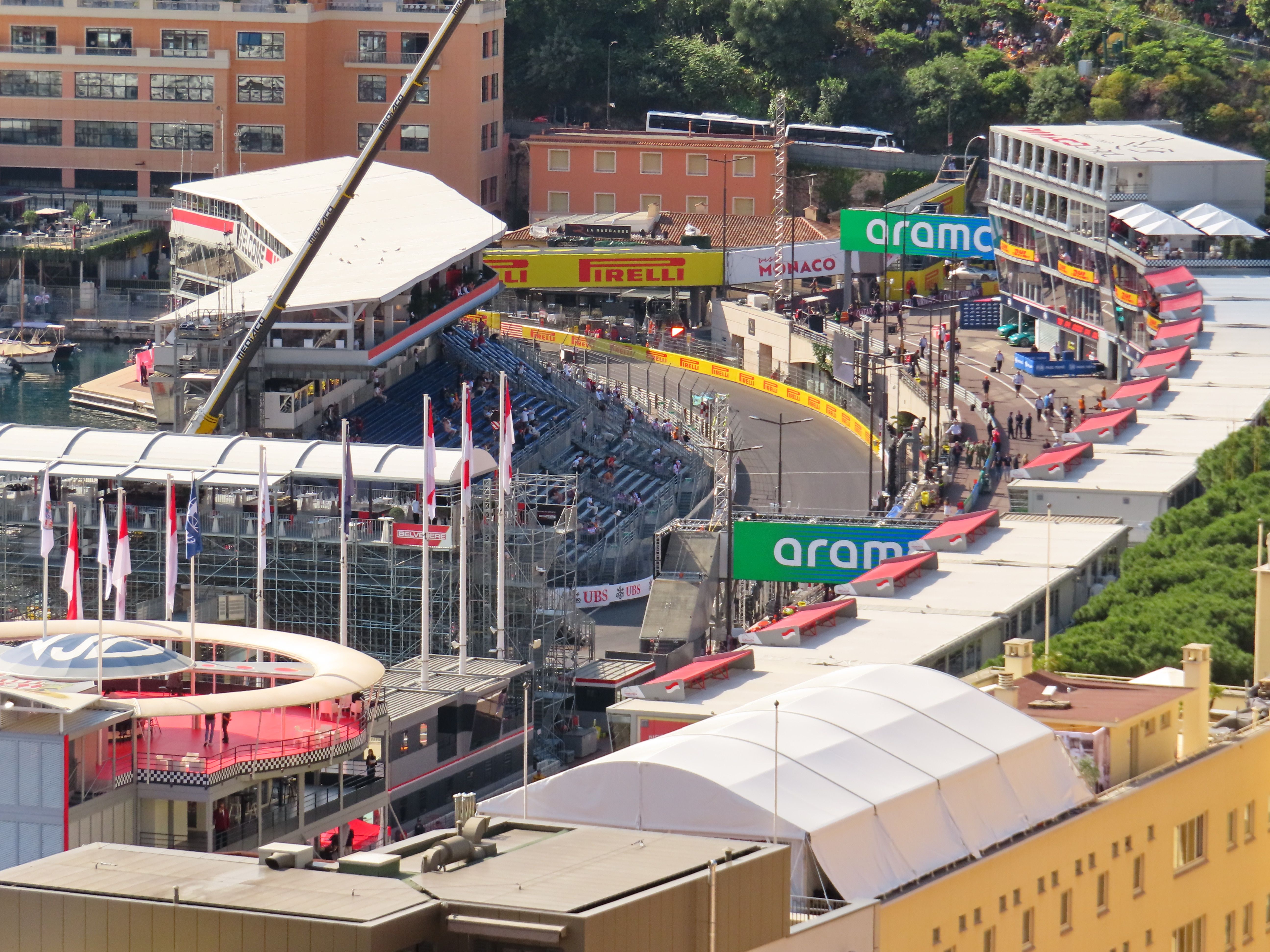 Monaco Grand Prix Circuit Aerial View · Free Stock Photo