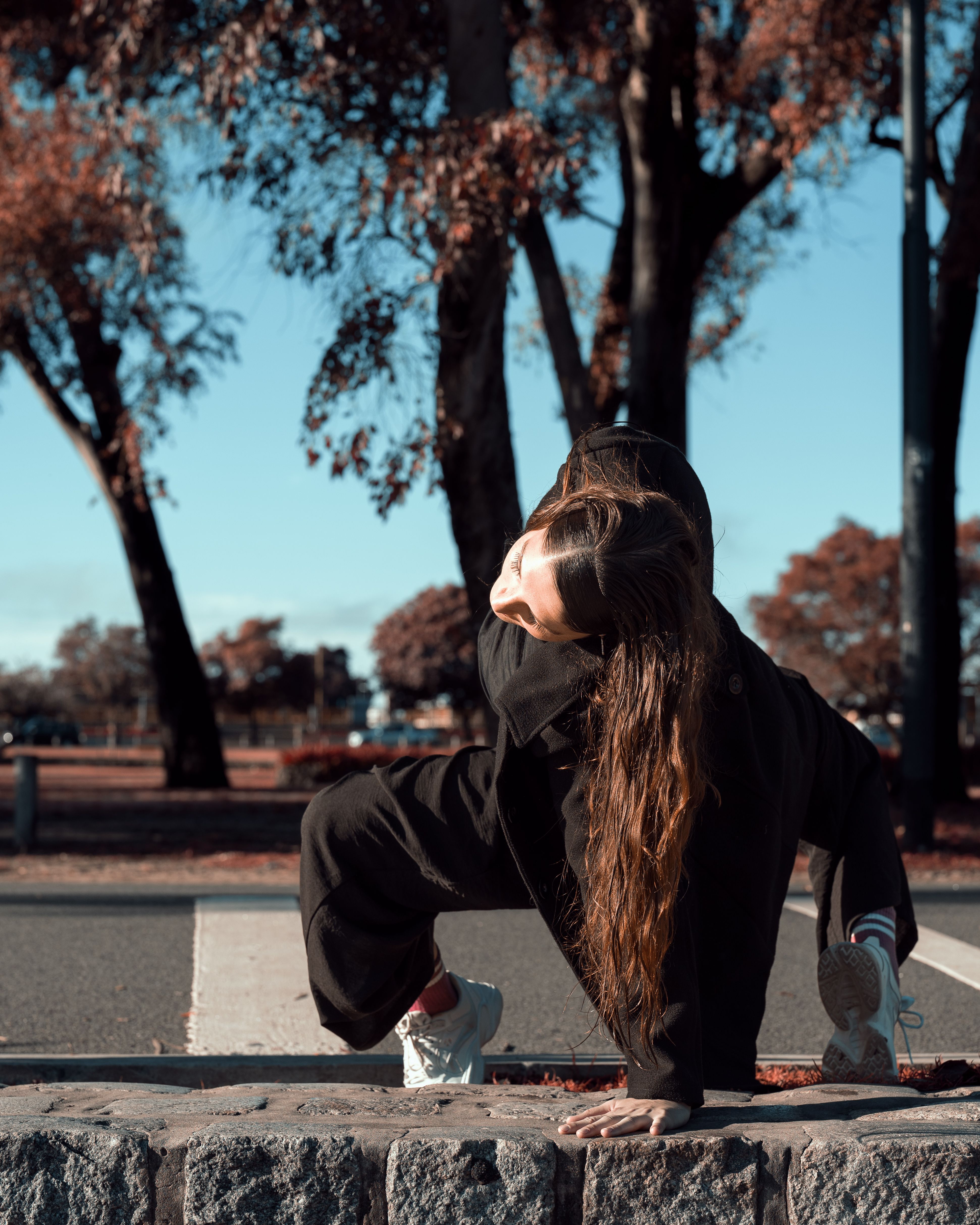 Stylish woman poses on urban street in Buenos Aires · Free Stock Photo