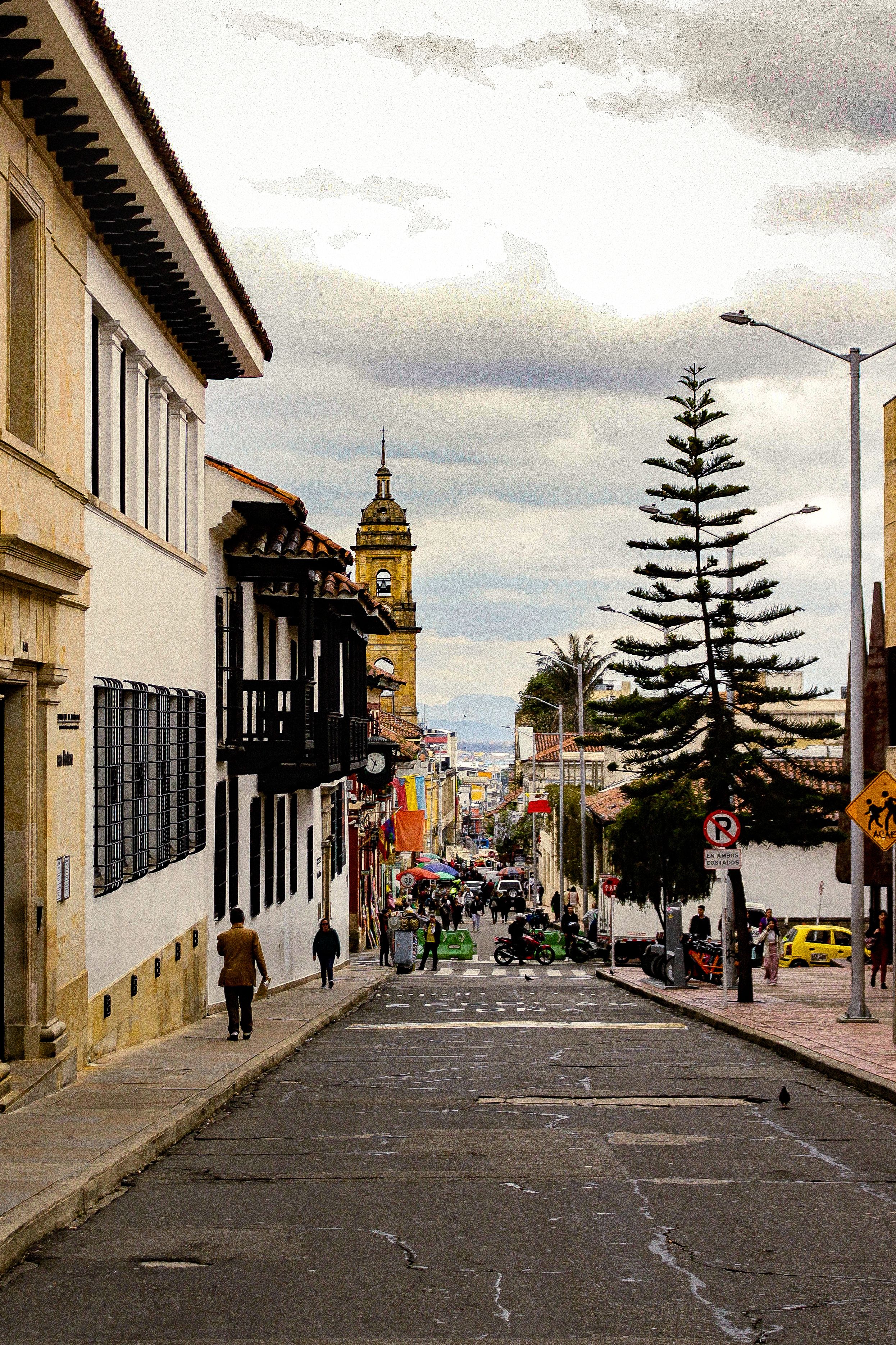 Colonial Street View in Bogotá, Colombia · Free Stock Photo