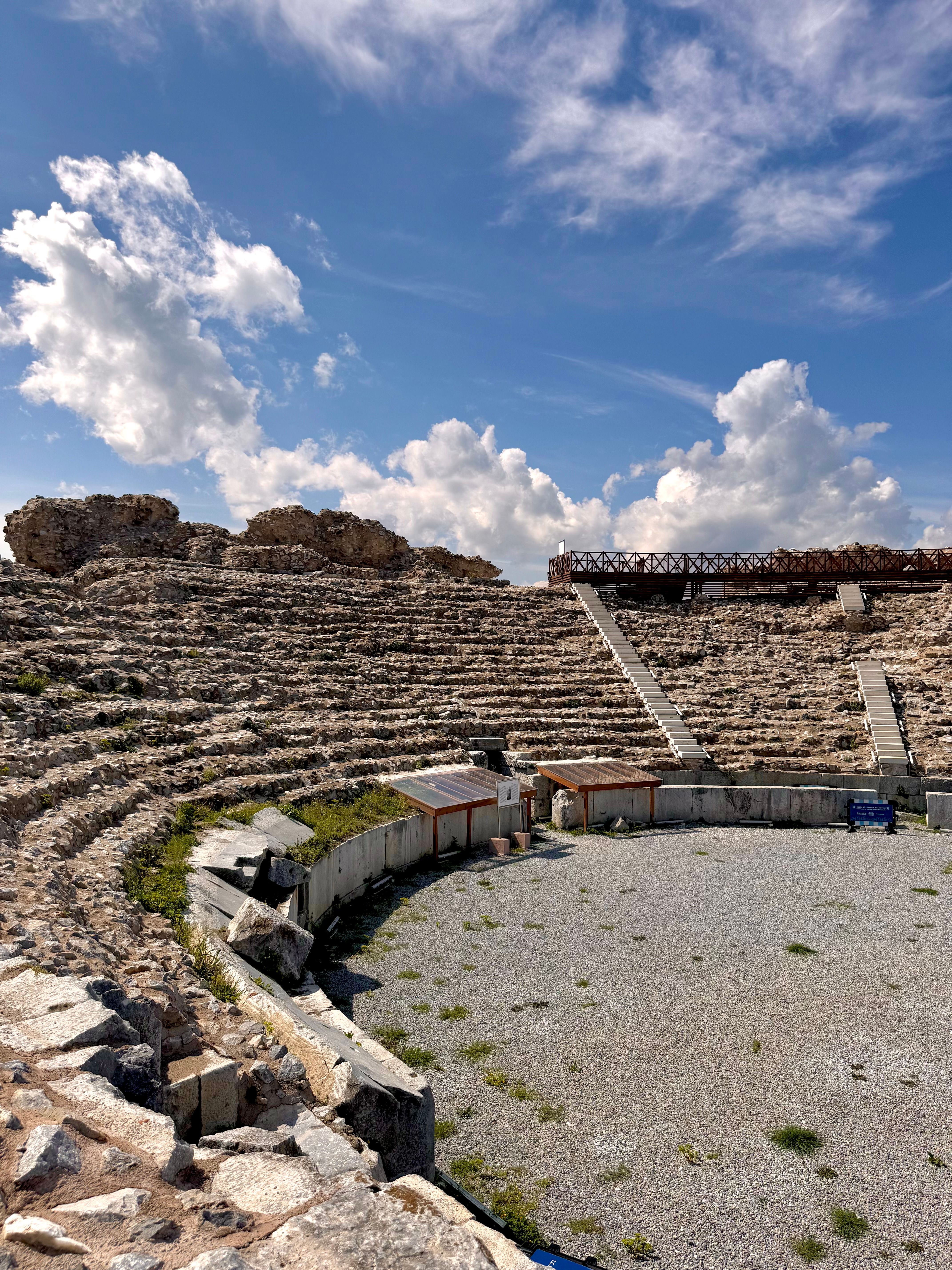 Ancient Roman Amphitheater under Blue Sky · Free Stock Photo