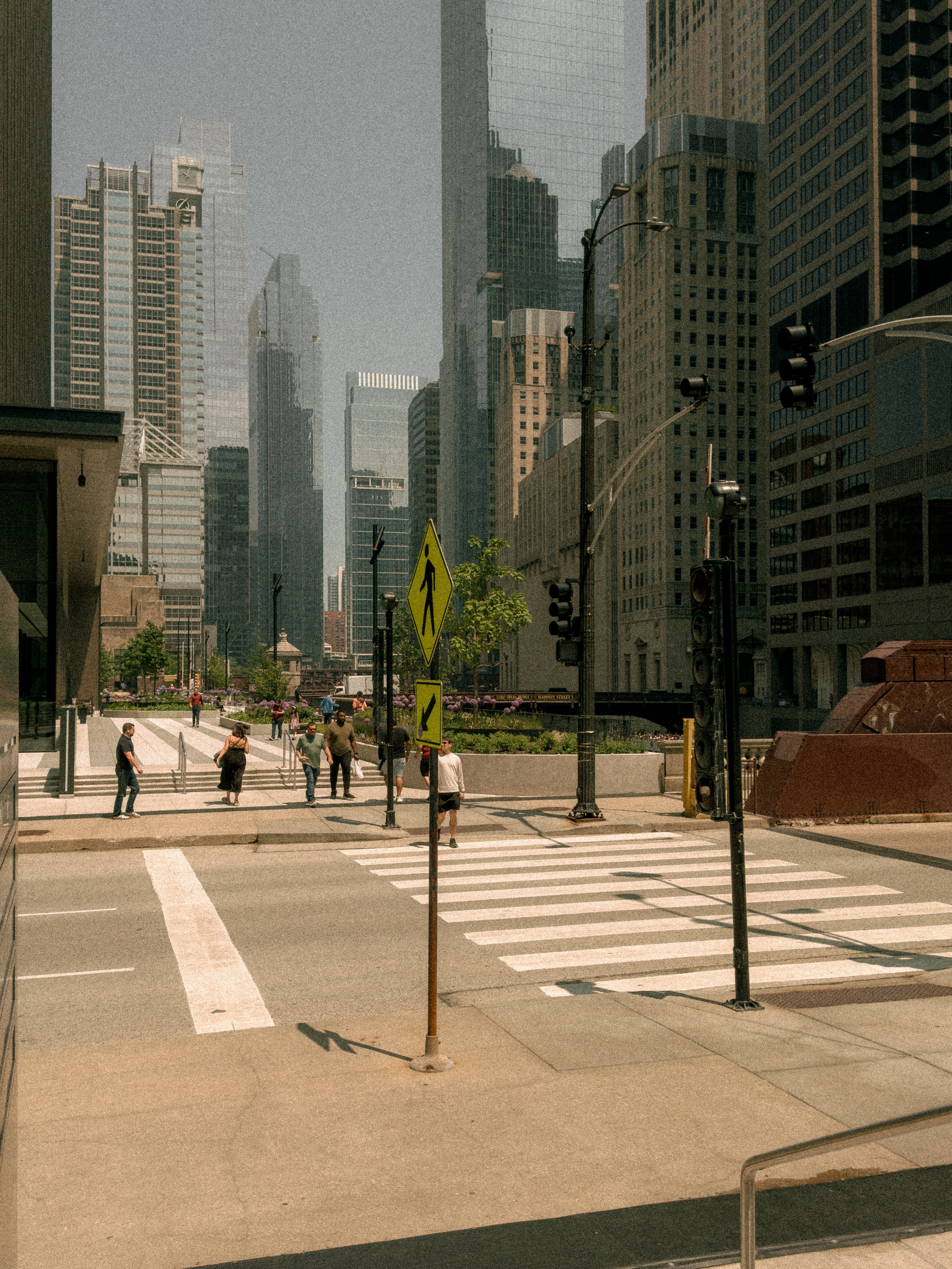 Urban Crosswalk in Modern Cityscape · Free Stock Photo