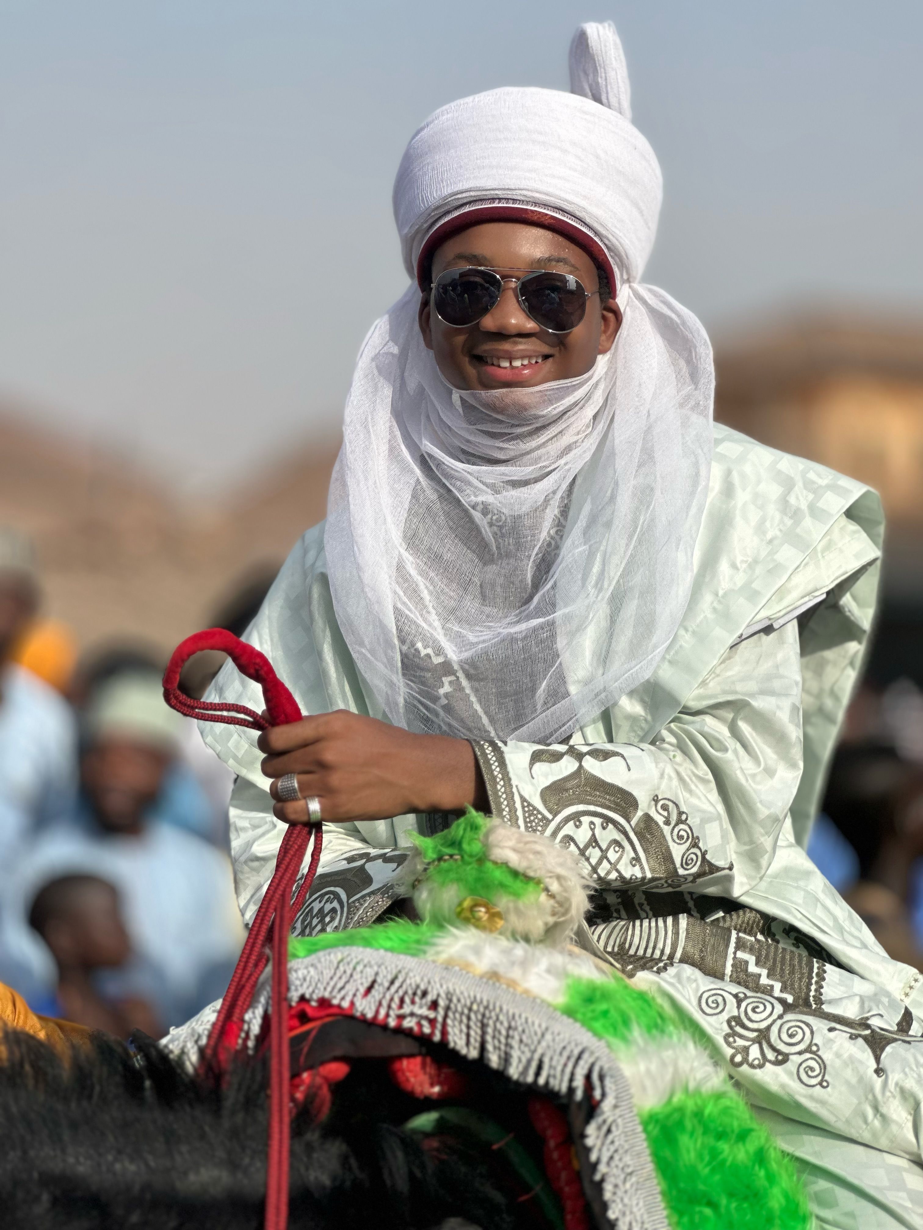Regal Rider in Traditional Attire at Cultural Festival · Free Stock Photo