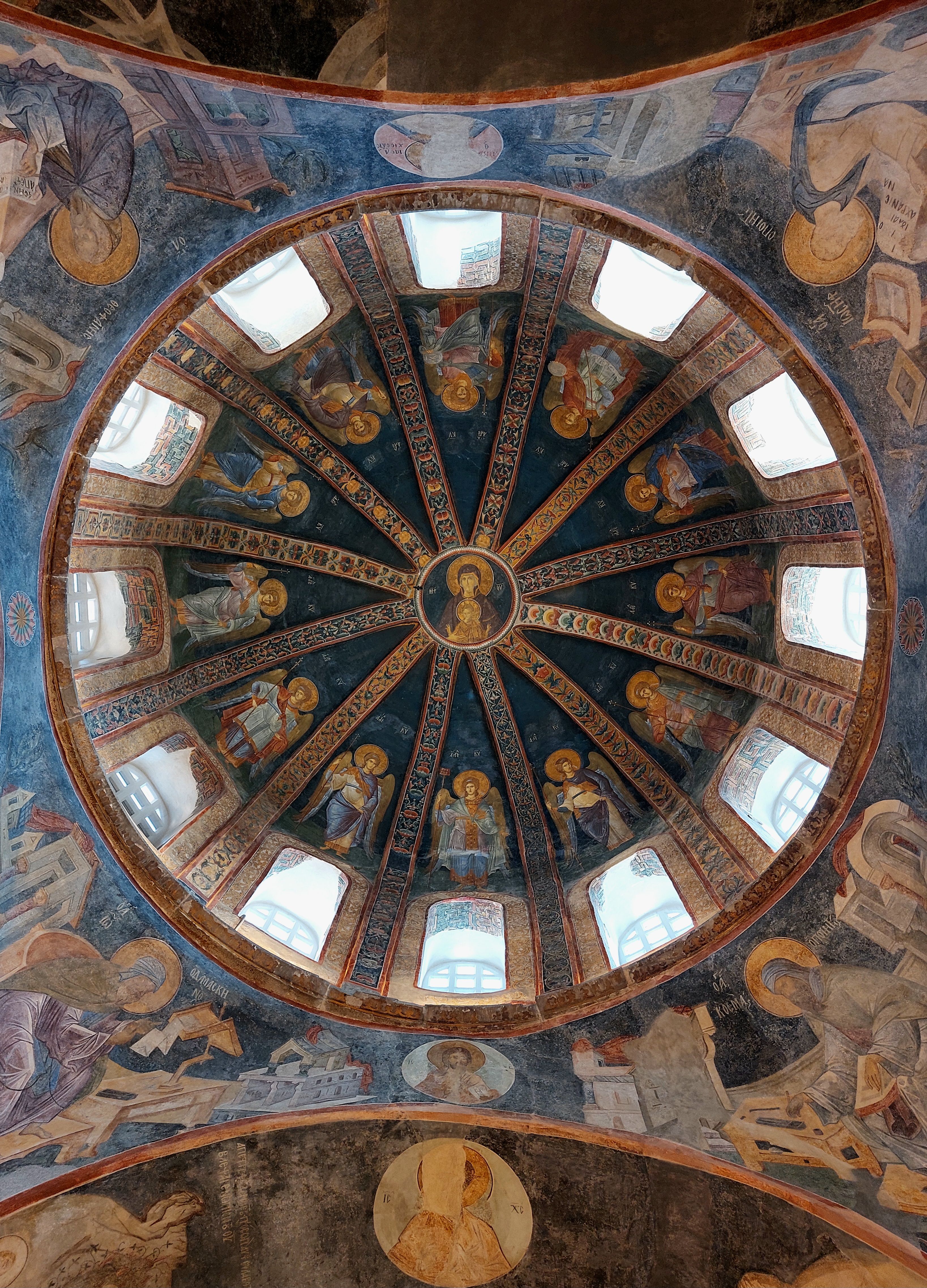 Intricate Byzantine Dome Ceiling Art · Free Stock Photo