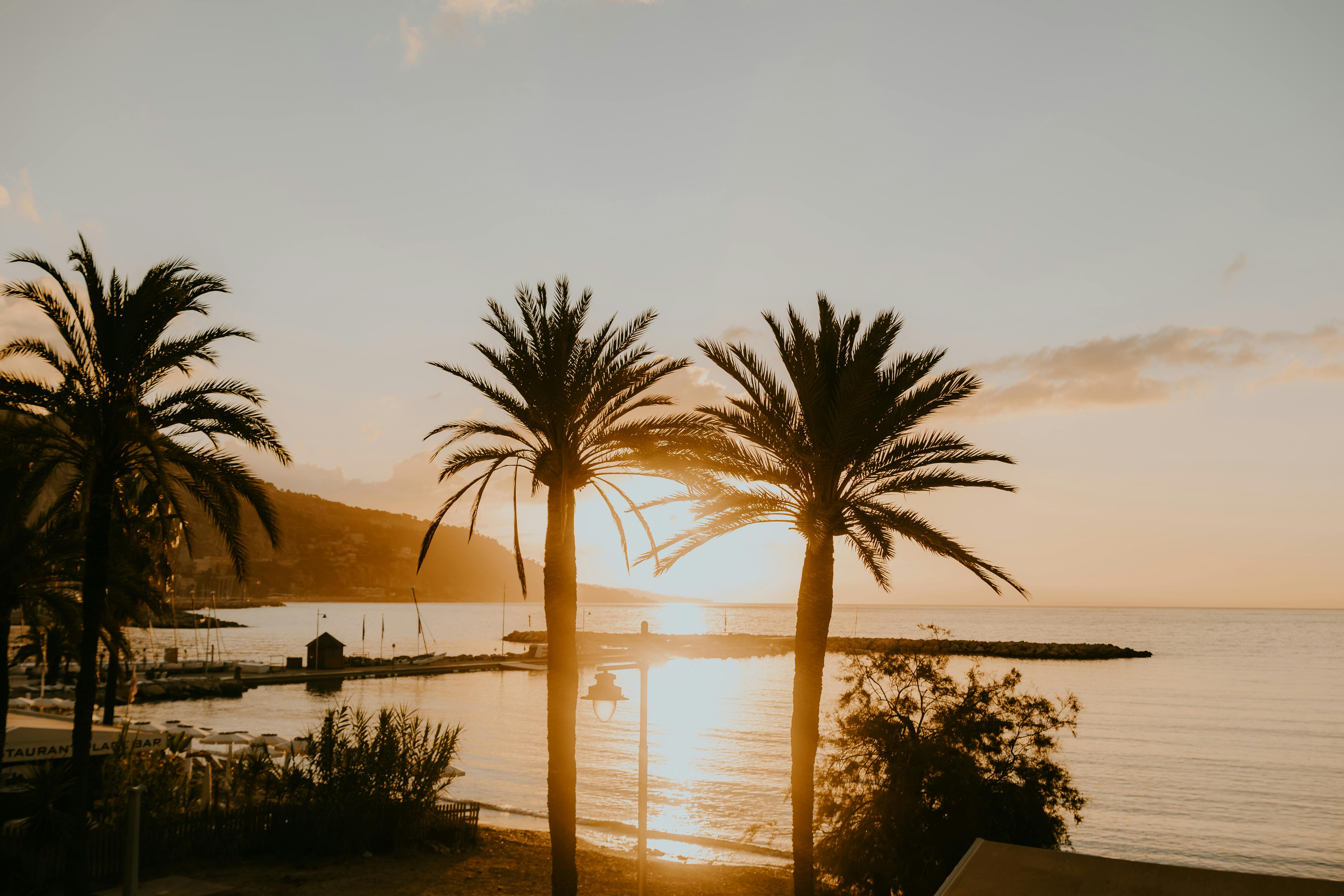 Breathtaking Sunset in Menton, France · Free Stock Photo