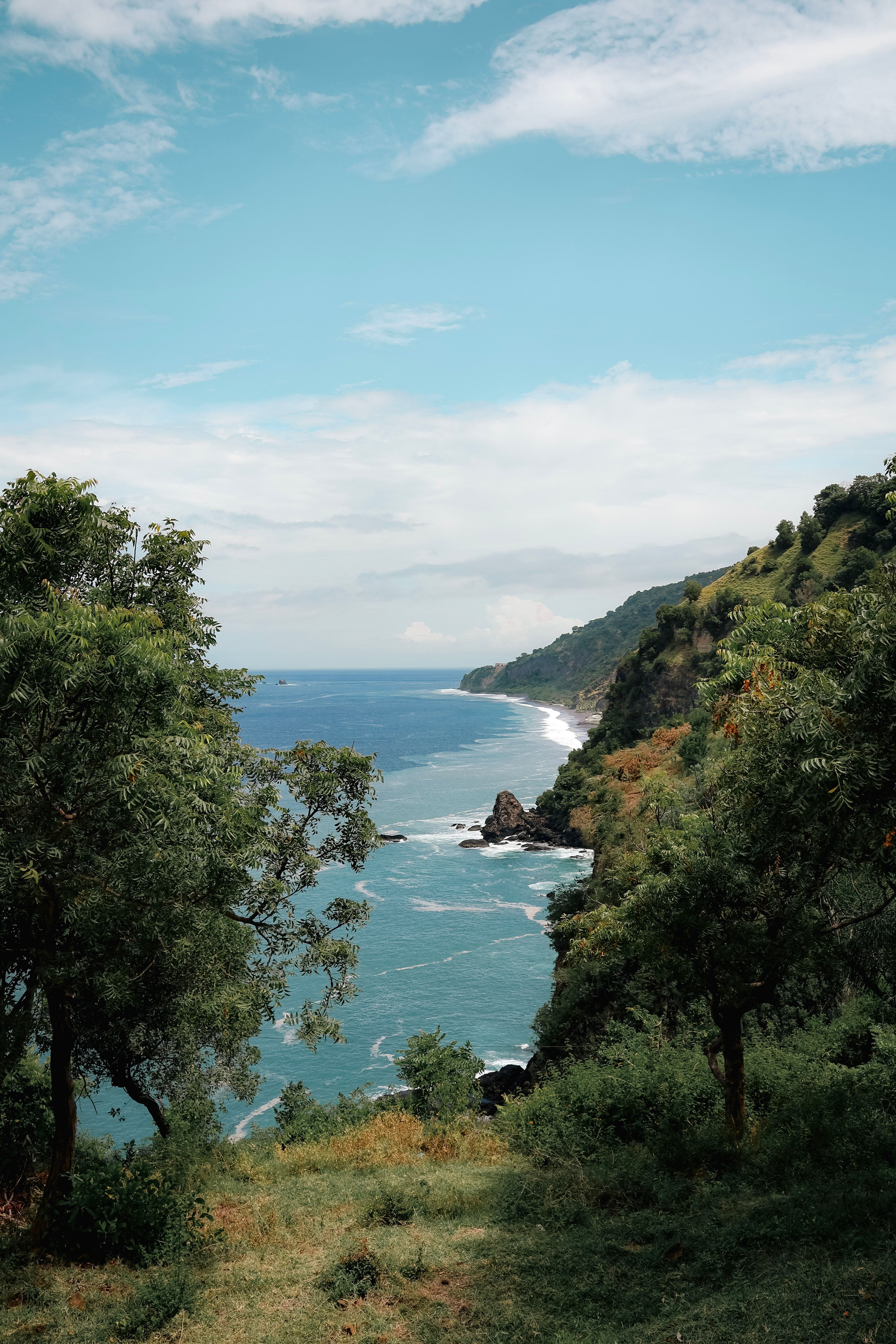Scenic Coastal View of Bali's Lush Landscape · Free Stock Photo