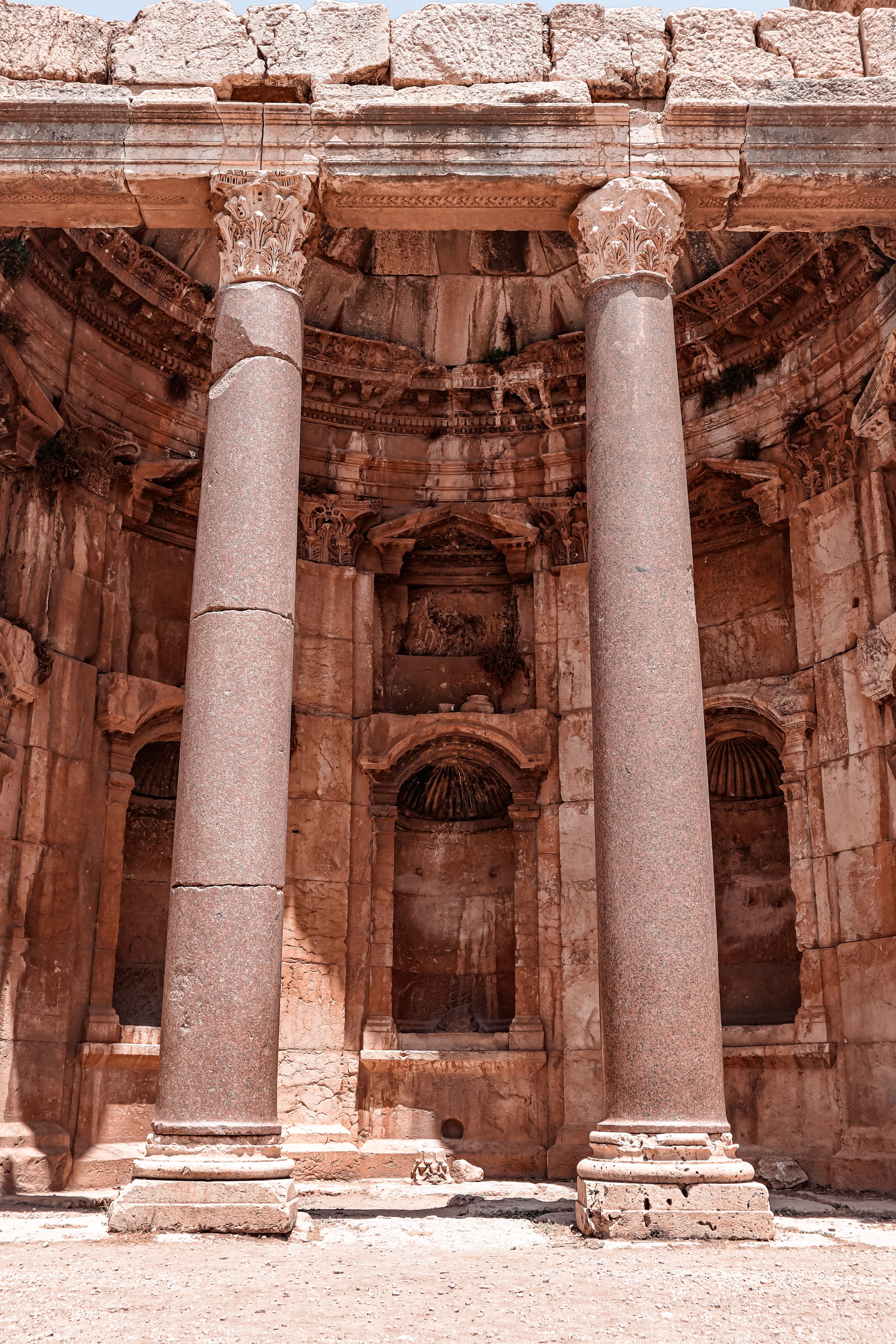 Ancient Roman Architectural Ruins with Corinthian Columns · Free Stock ...