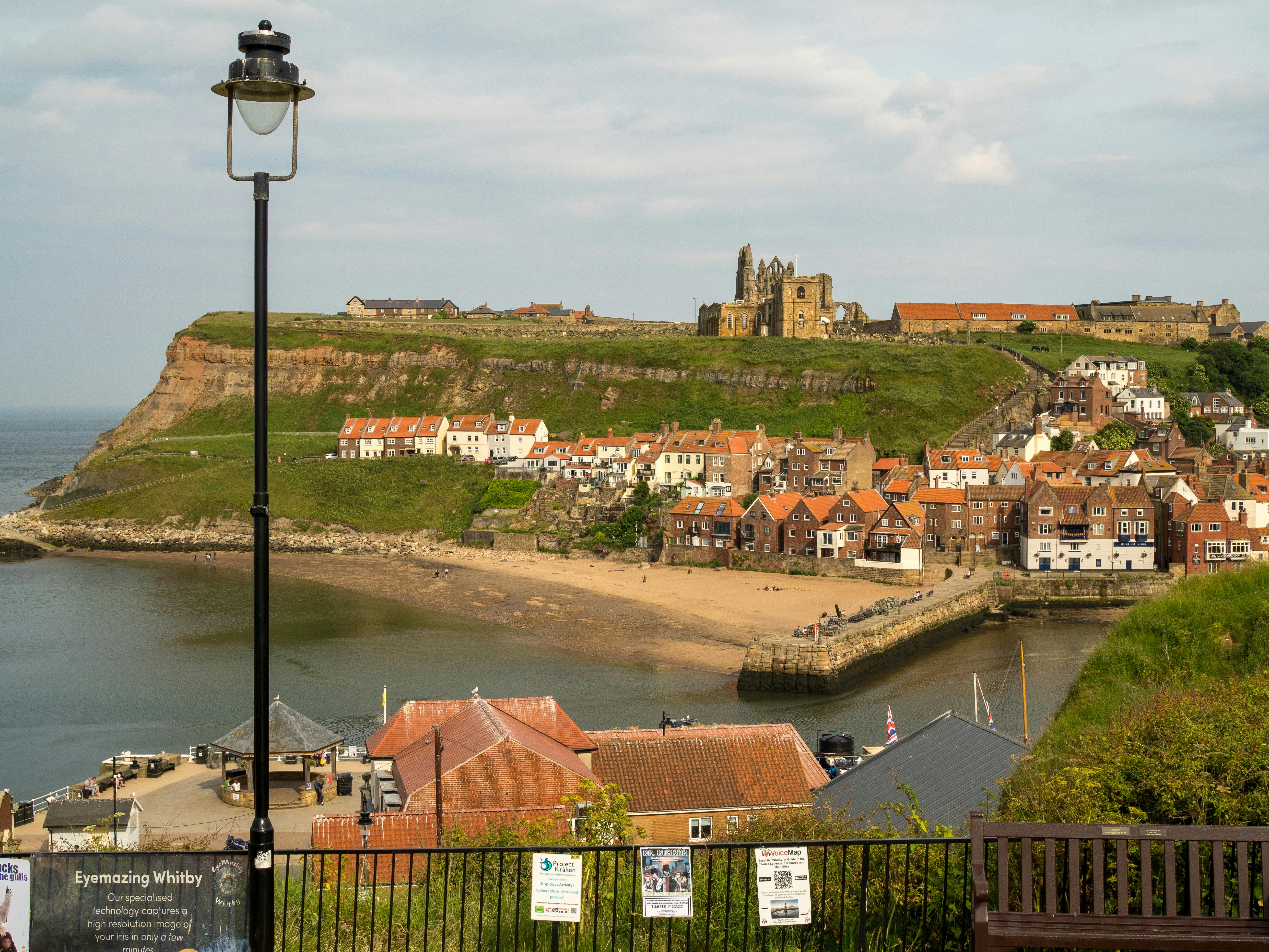 Charming Coastal View of Whitby, England · Free Stock Photo