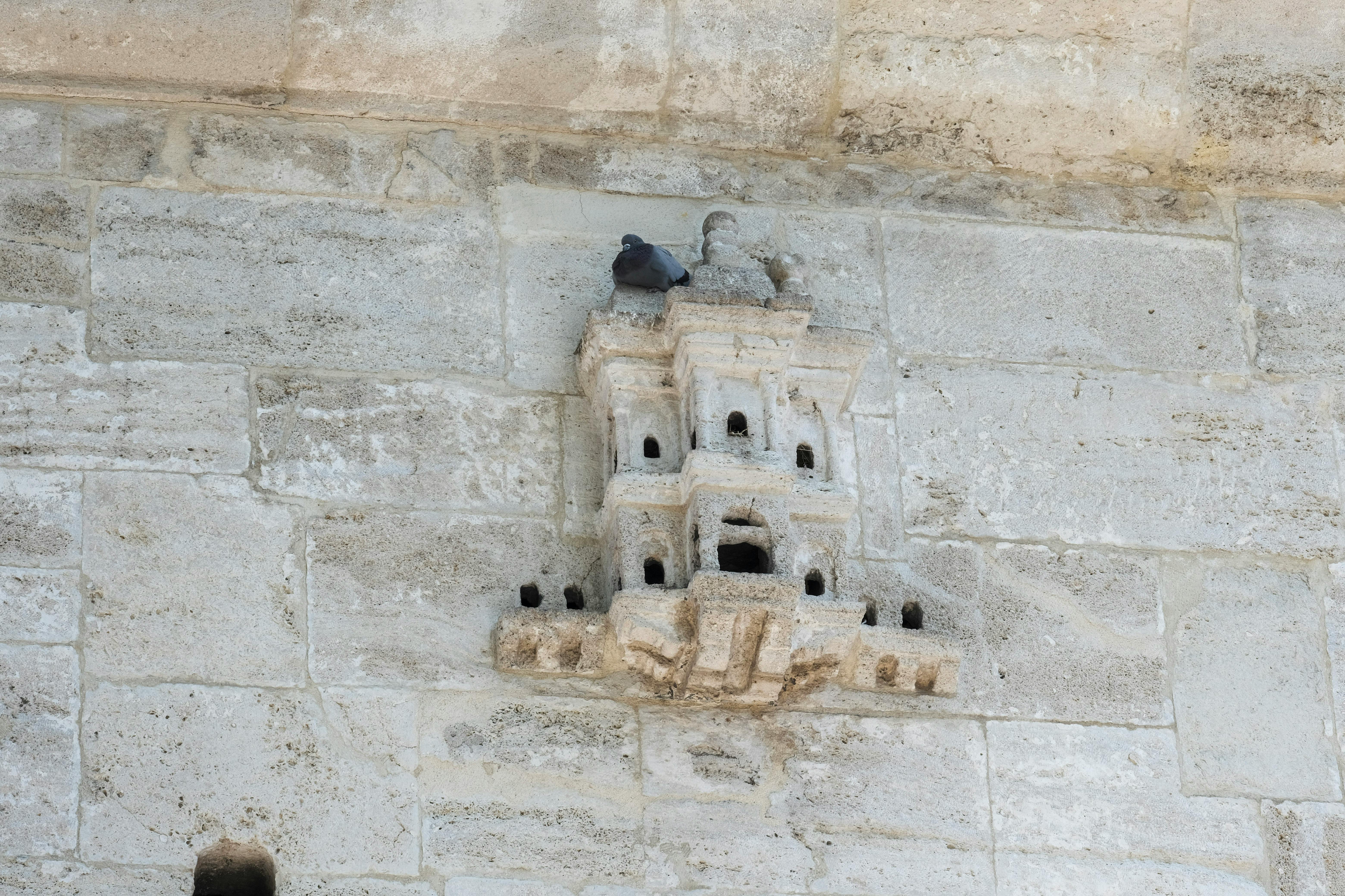 A Stone Carving Of A Bird Or Deer From The Byzantine Or Crusader Era ...