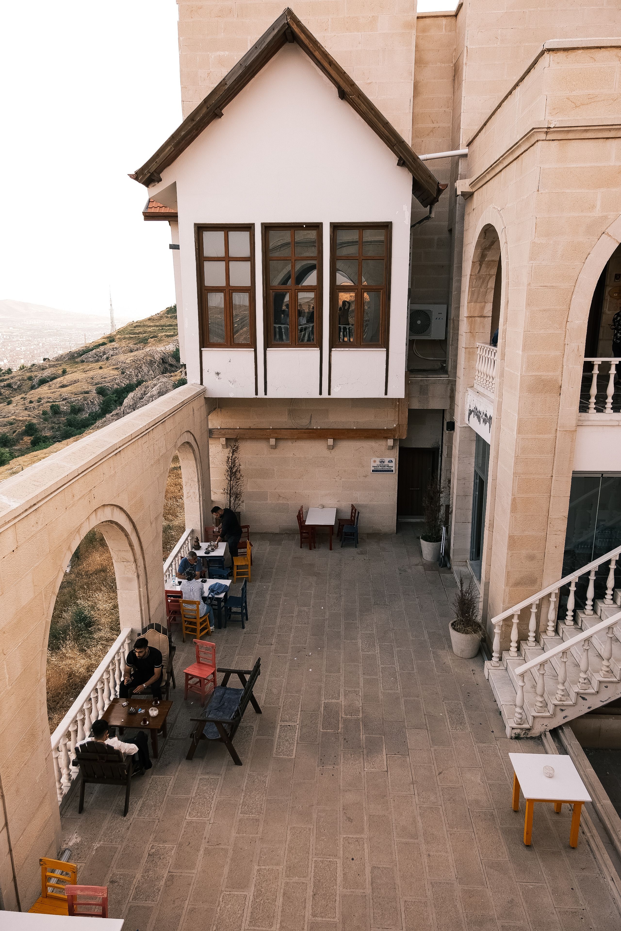 Charming Courtyard of Traditional Stone Building · Free Stock Photo