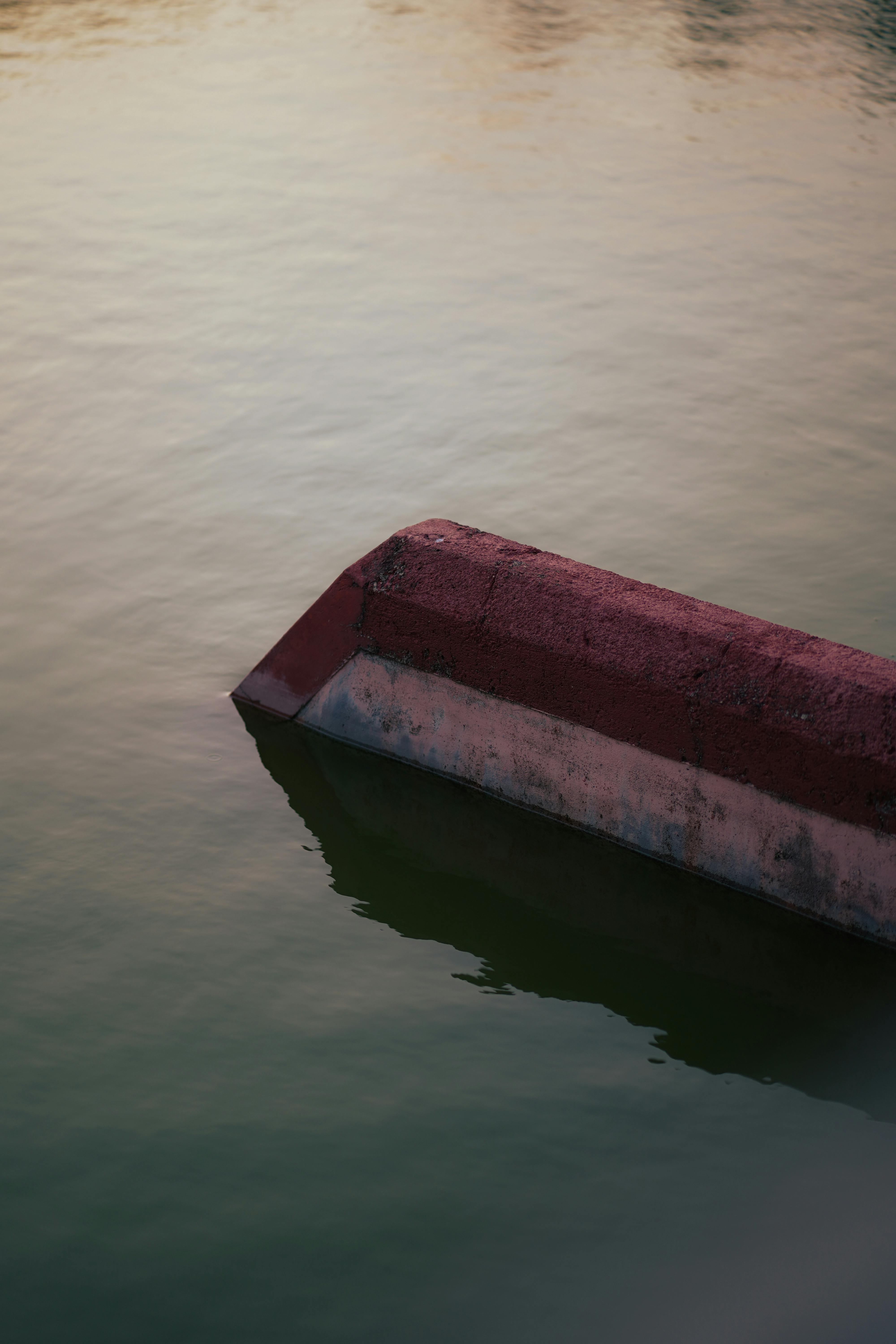 Concrete Structure Partially Submerged in Water · Free Stock Photo