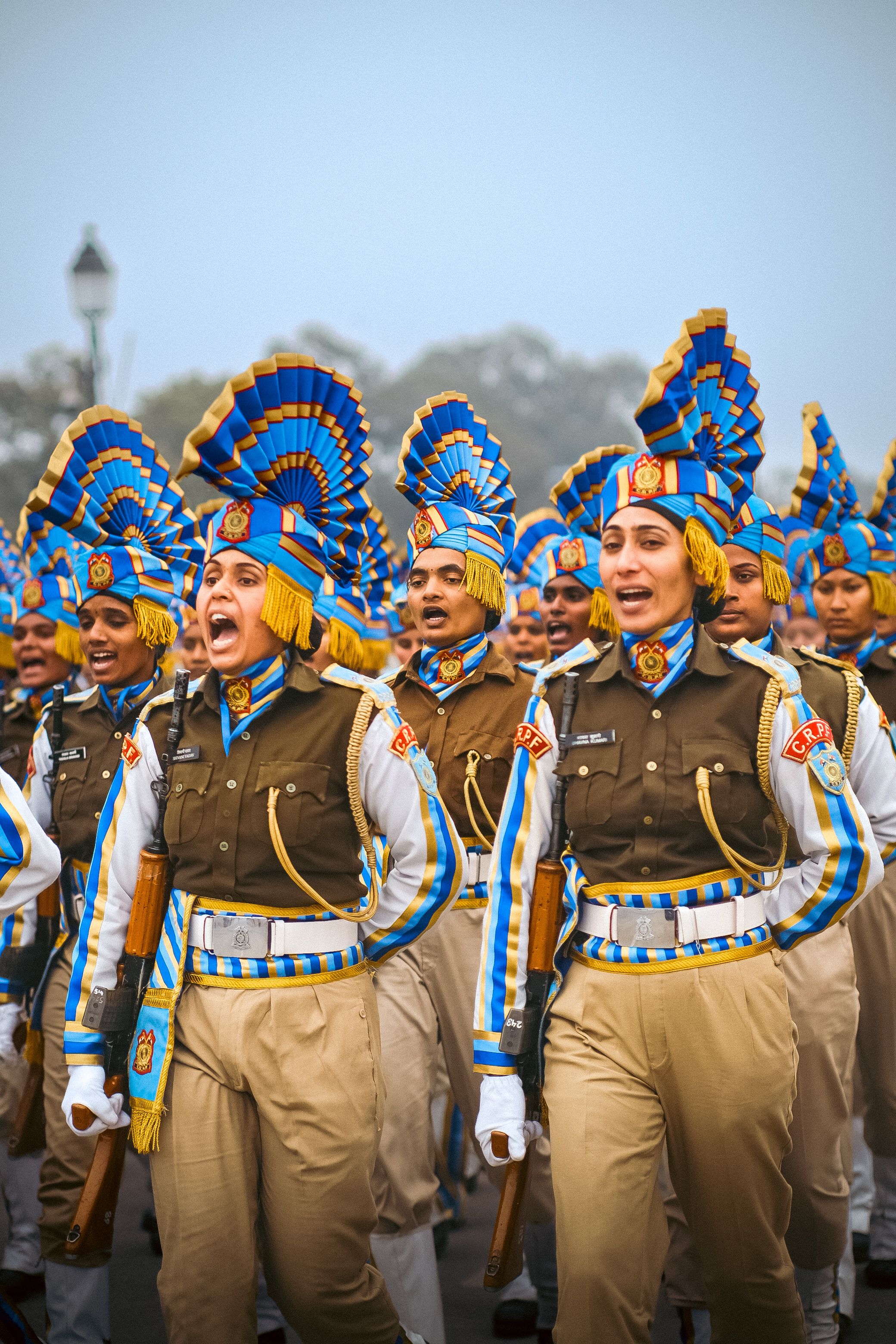Female Soldiers Marching in Delhi Parade · Free Stock Photo