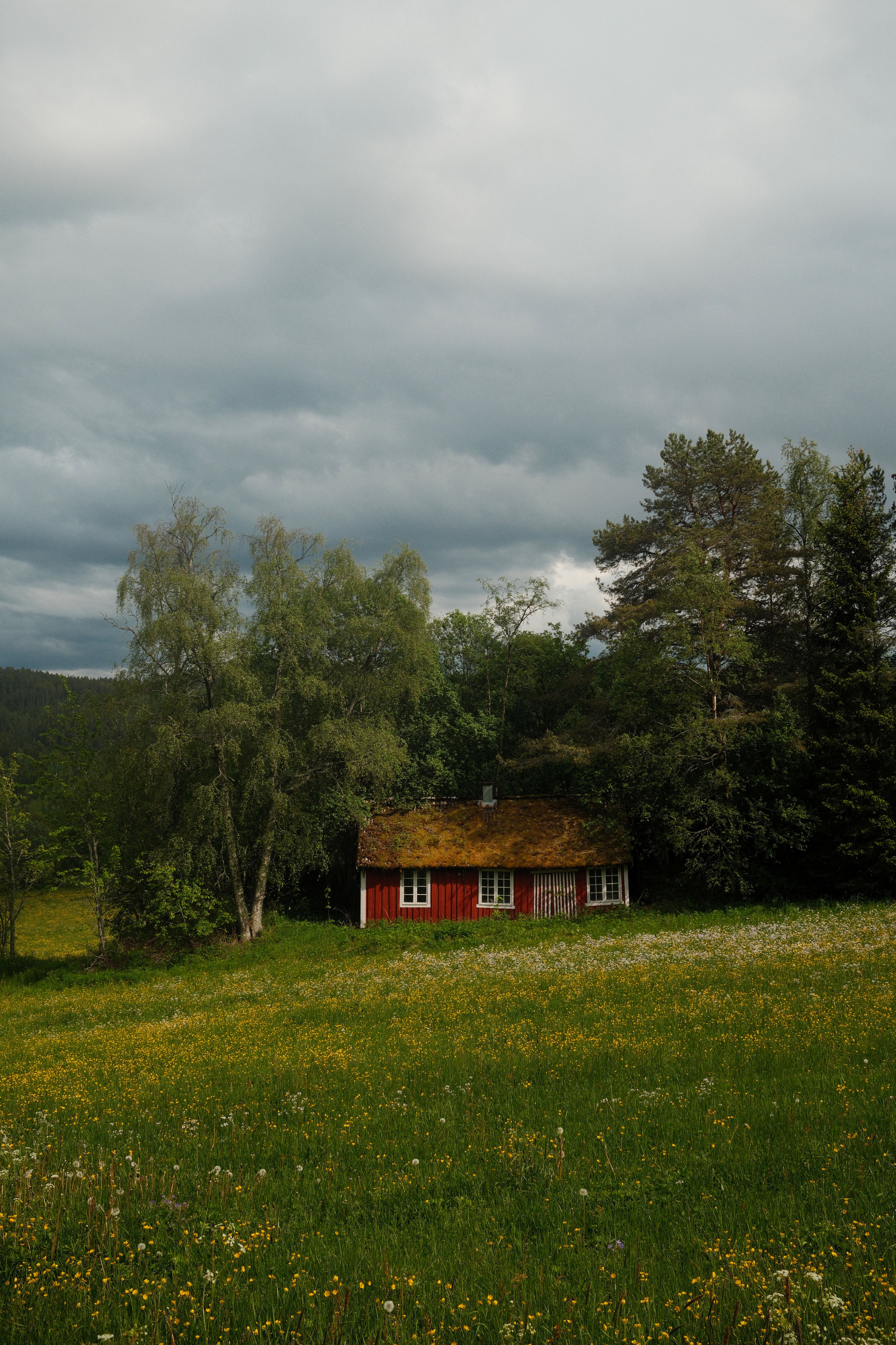 Idyllic House in Misty Mountain Landscape · Free Stock Photo