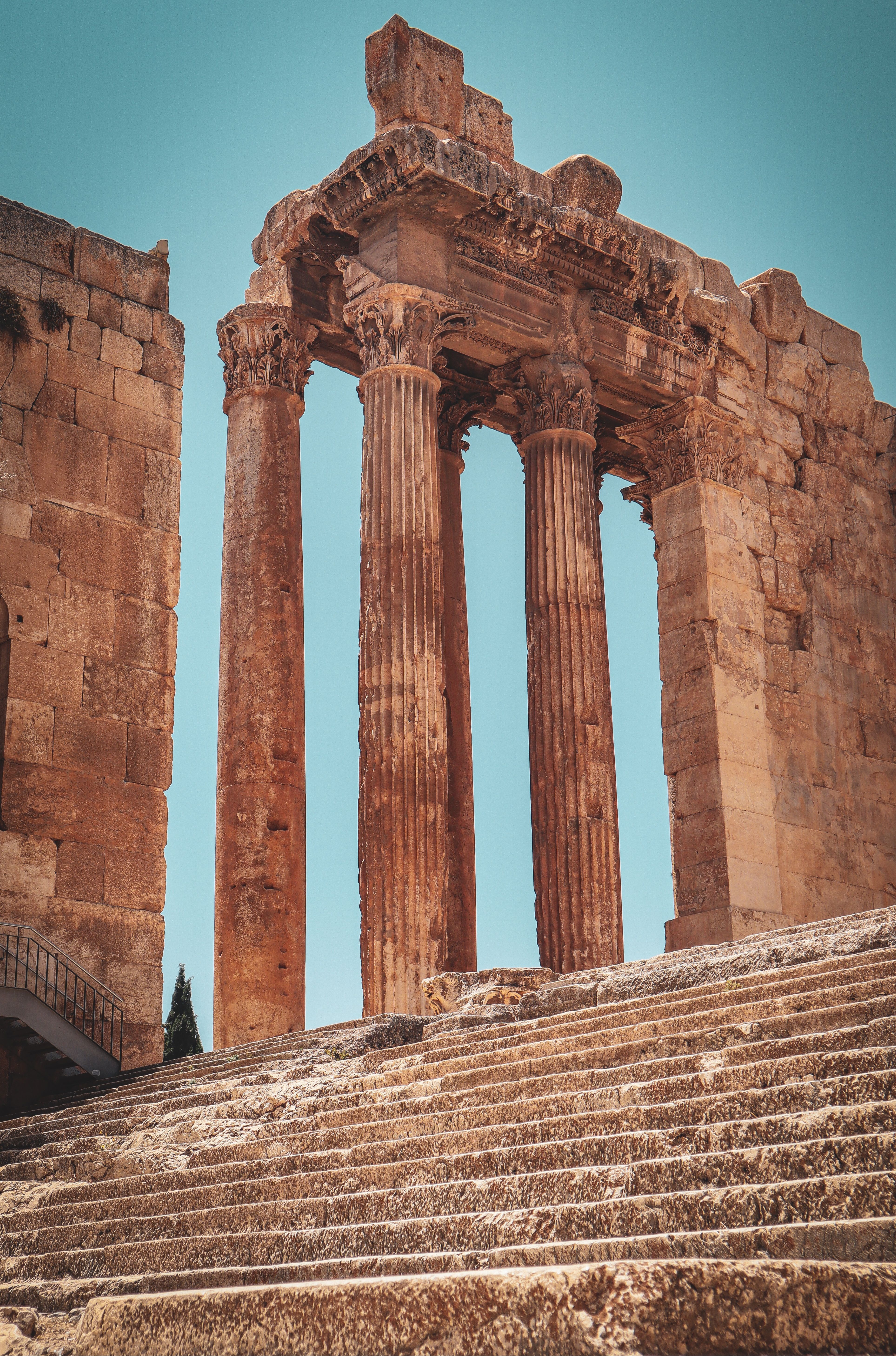 Ancient Roman Temple Ruins in Baalbek · Free Stock Photo