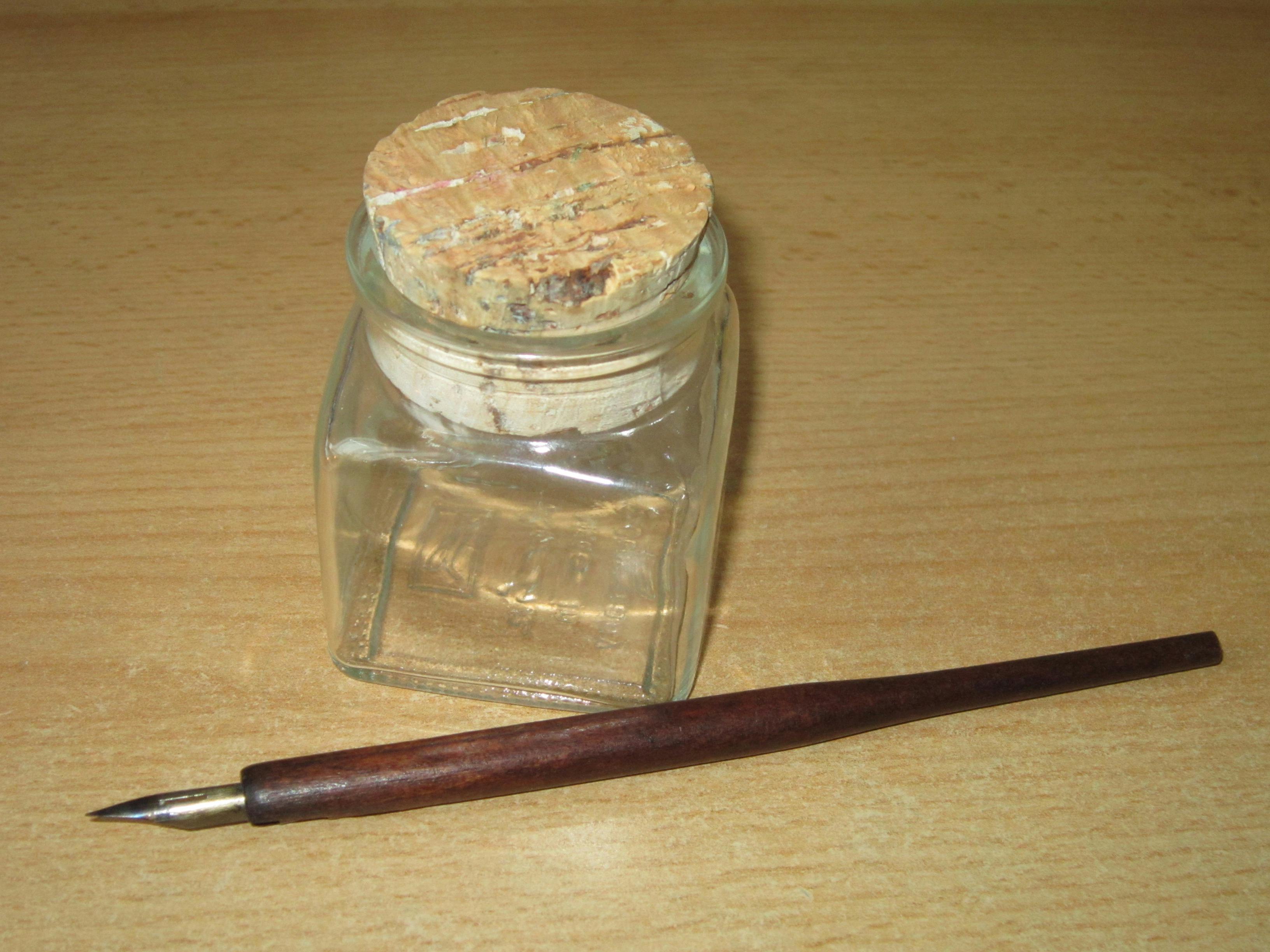 Free stock photo of ink pot, quill, writing