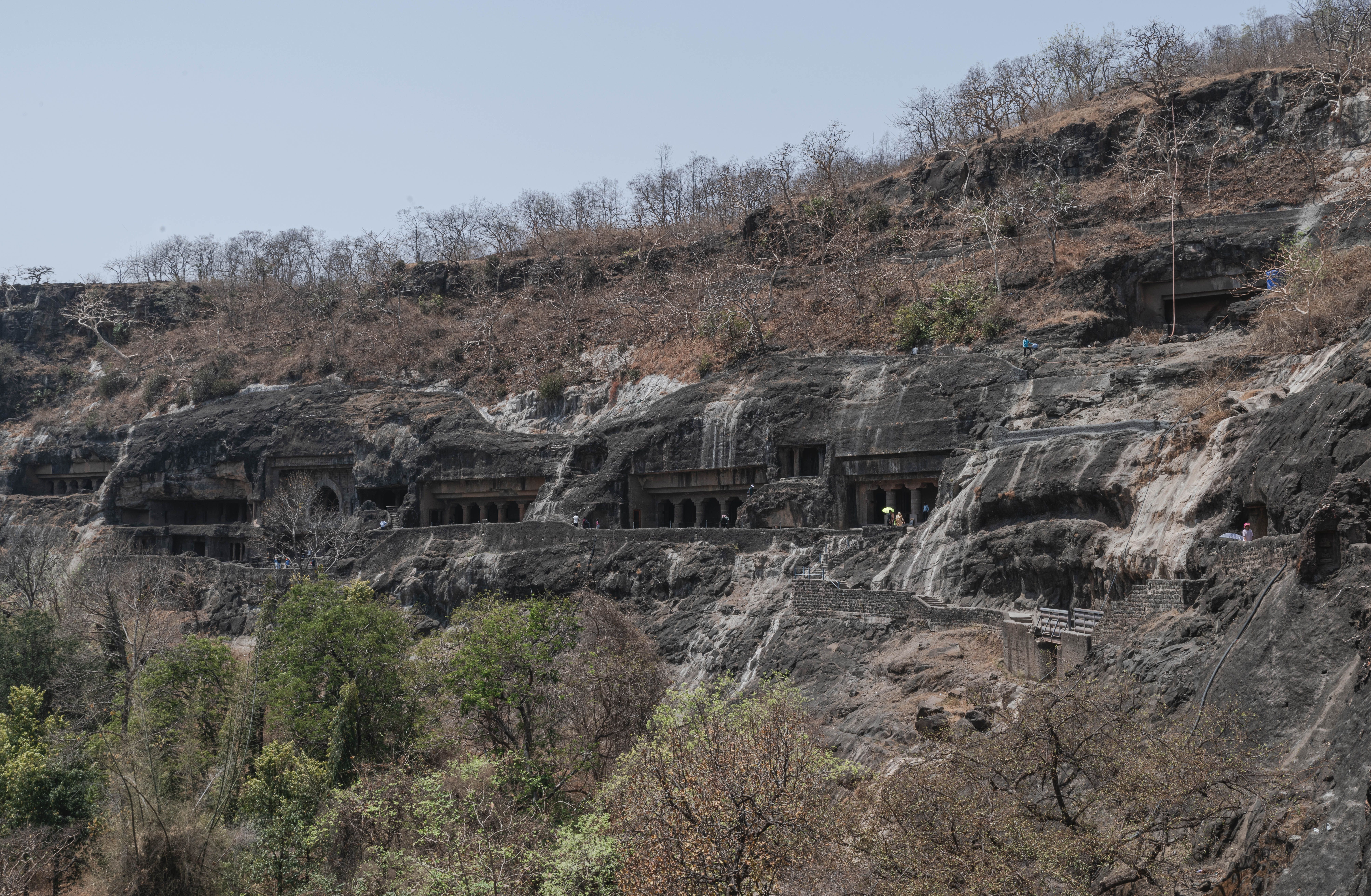 Ajanta Caves Scenic View in Maharashtra, India · Free Stock Photo