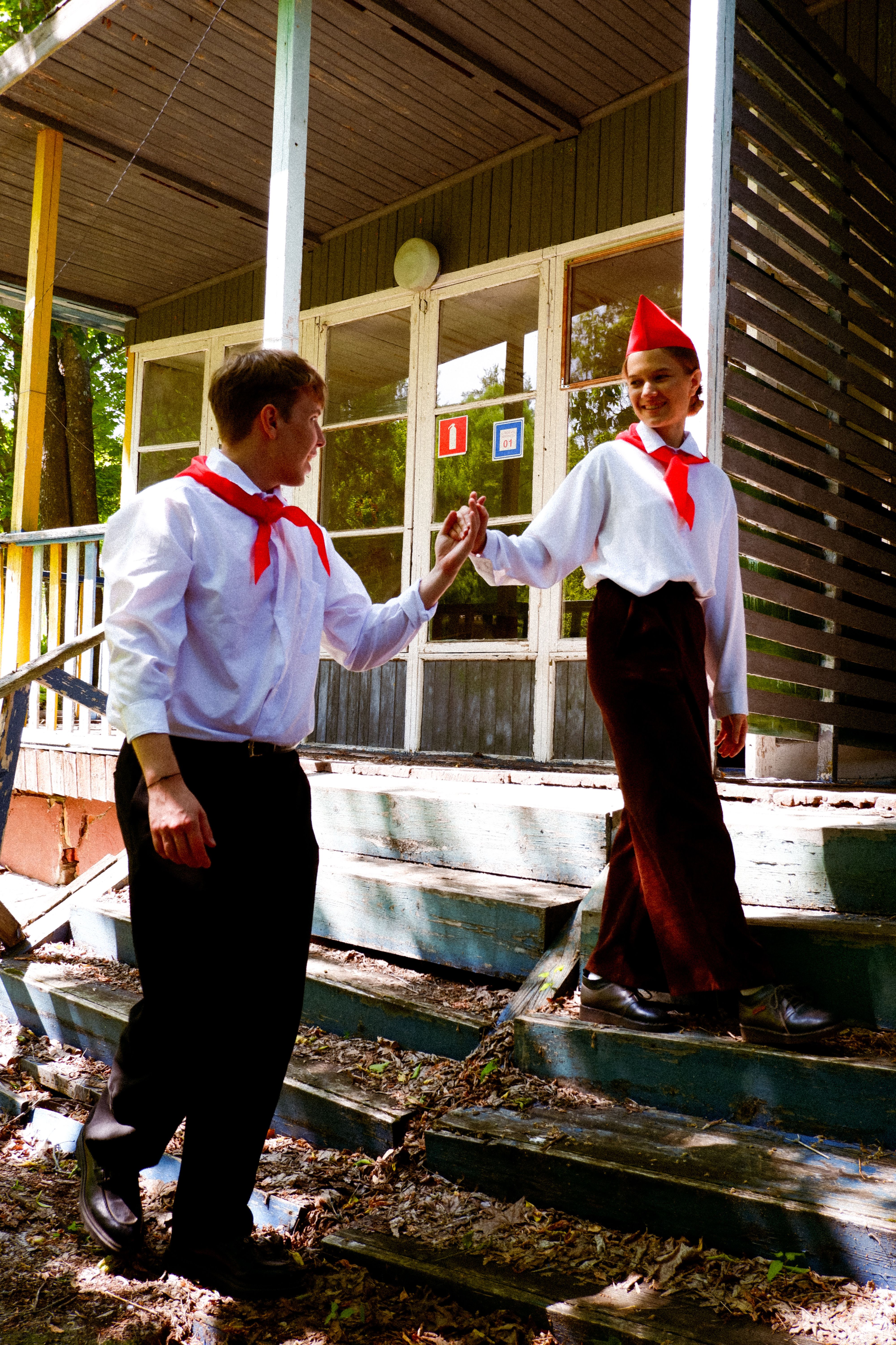 Uniformed Individuals Performing Outdoor Ritual · Free Stock Photo