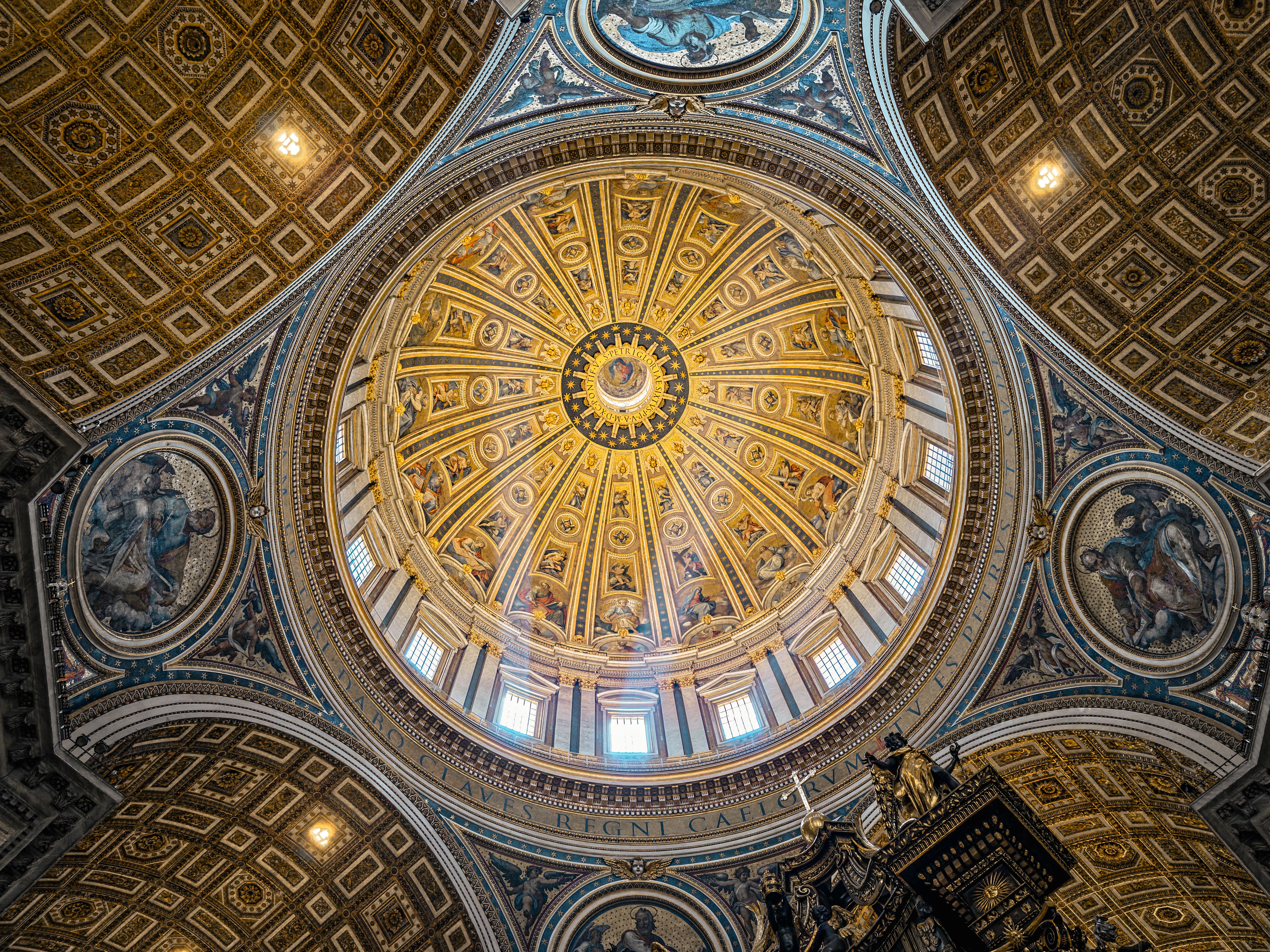 St. Peter's Basilica Dome Interior, Vatican City · Free Stock Photo