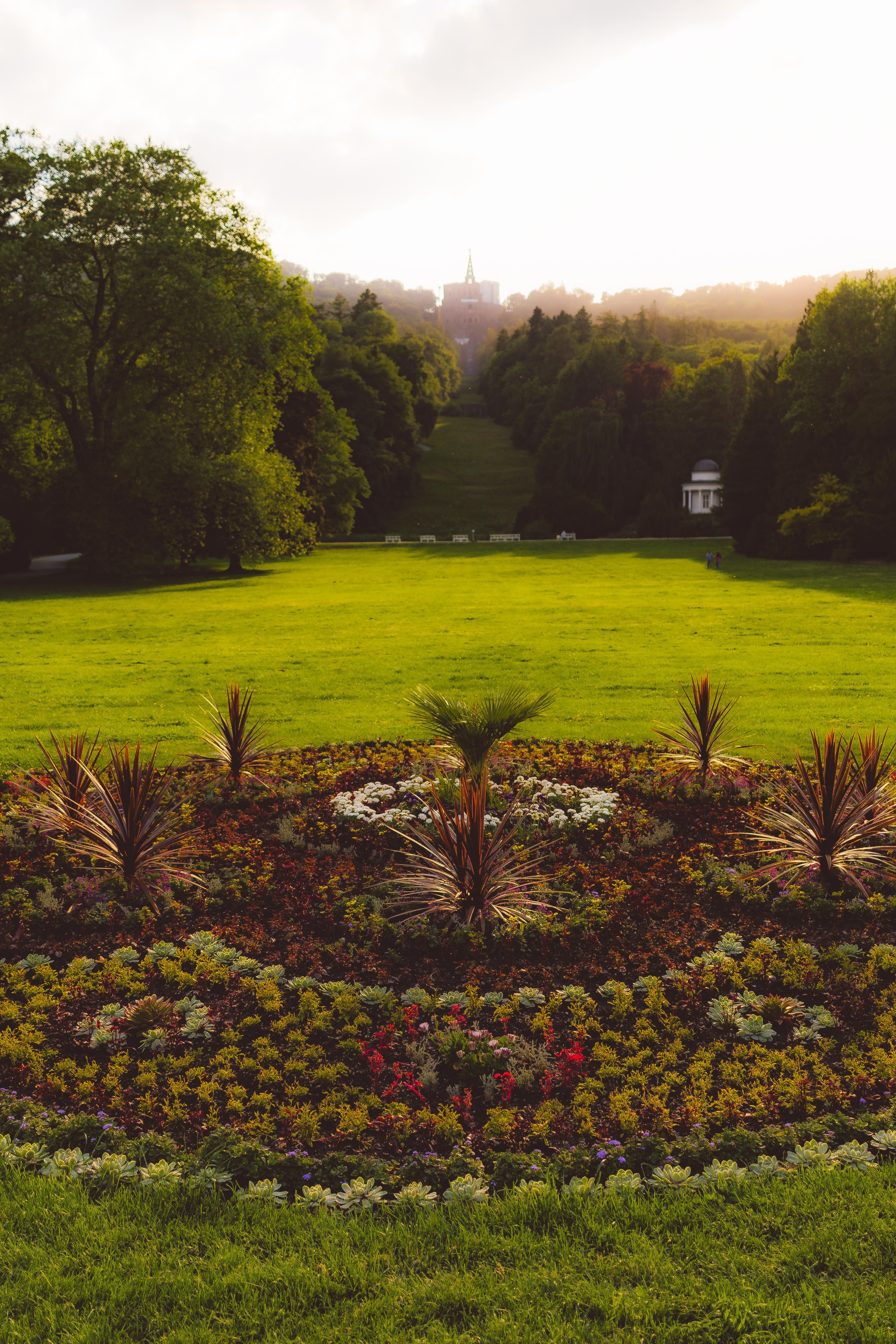 Historic German Garden at Sunset in Calden · Free Stock Photo