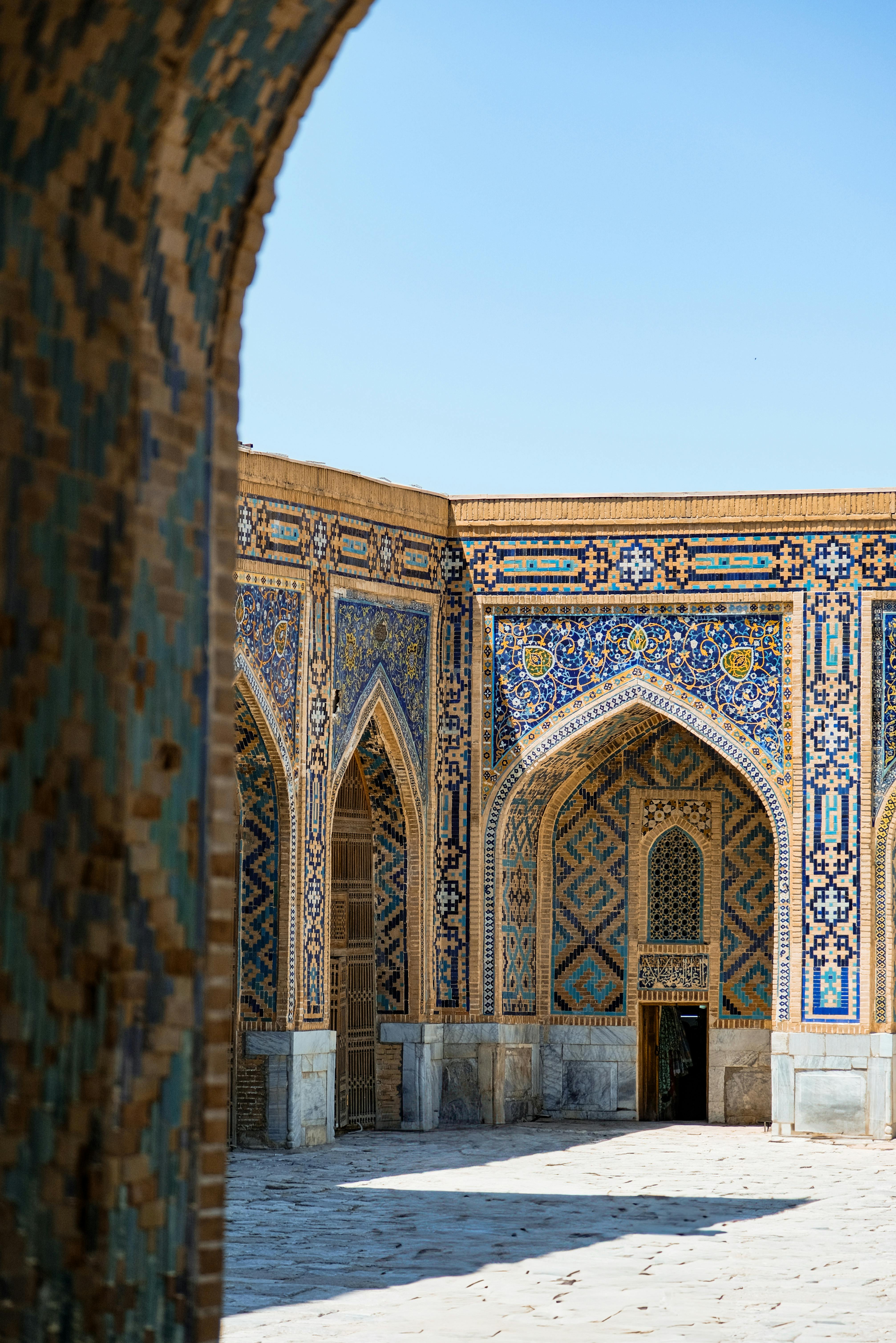 Intricate Mosaic Courtyard of Historic Islamic Architecture · Free ...