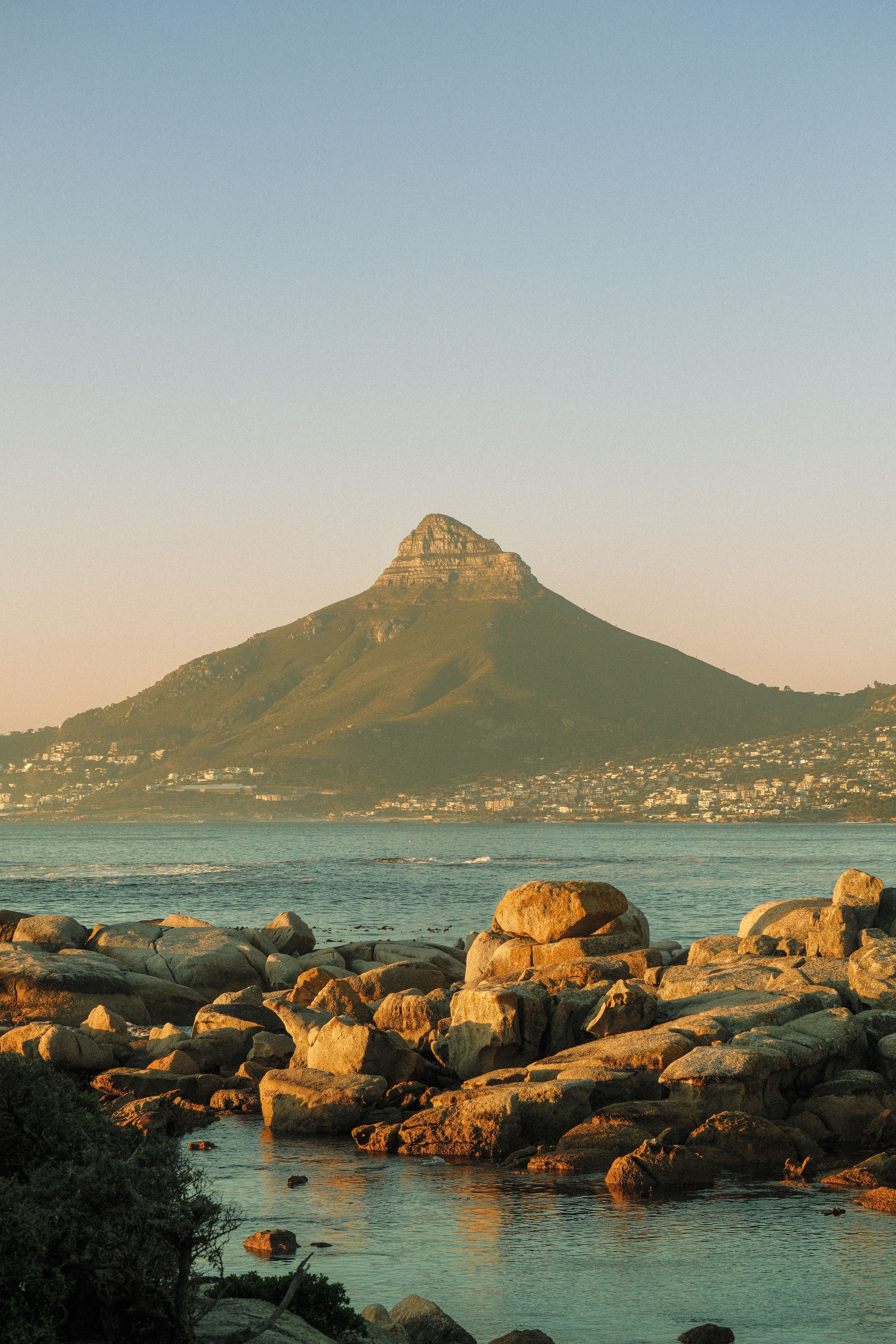 Lion's Head View from Rocky Beach at Sunset · Free Stock Photo