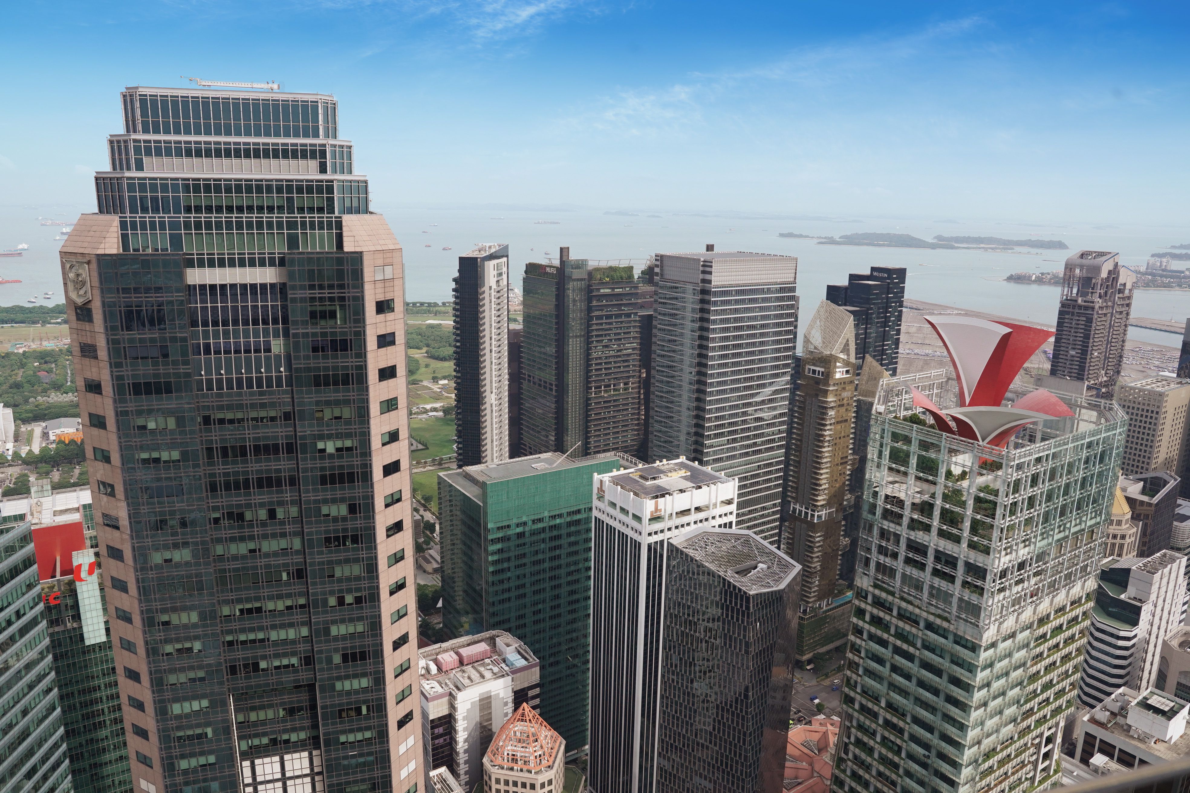 Aerial View of Modern Urban Skyline · Free Stock Photo