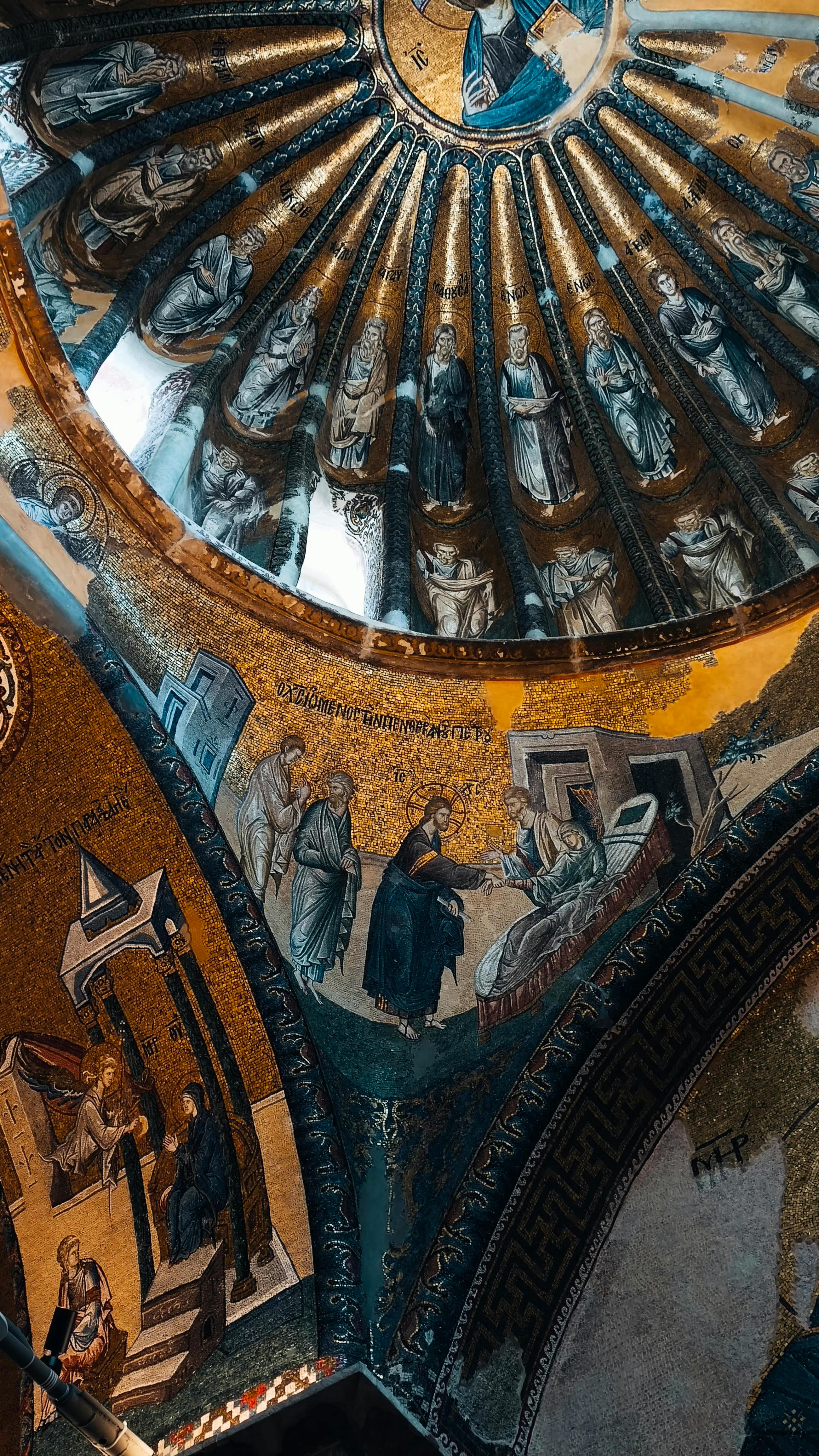 Intricate Byzantine Mosaic Ceiling Decoration · Free Stock Photo