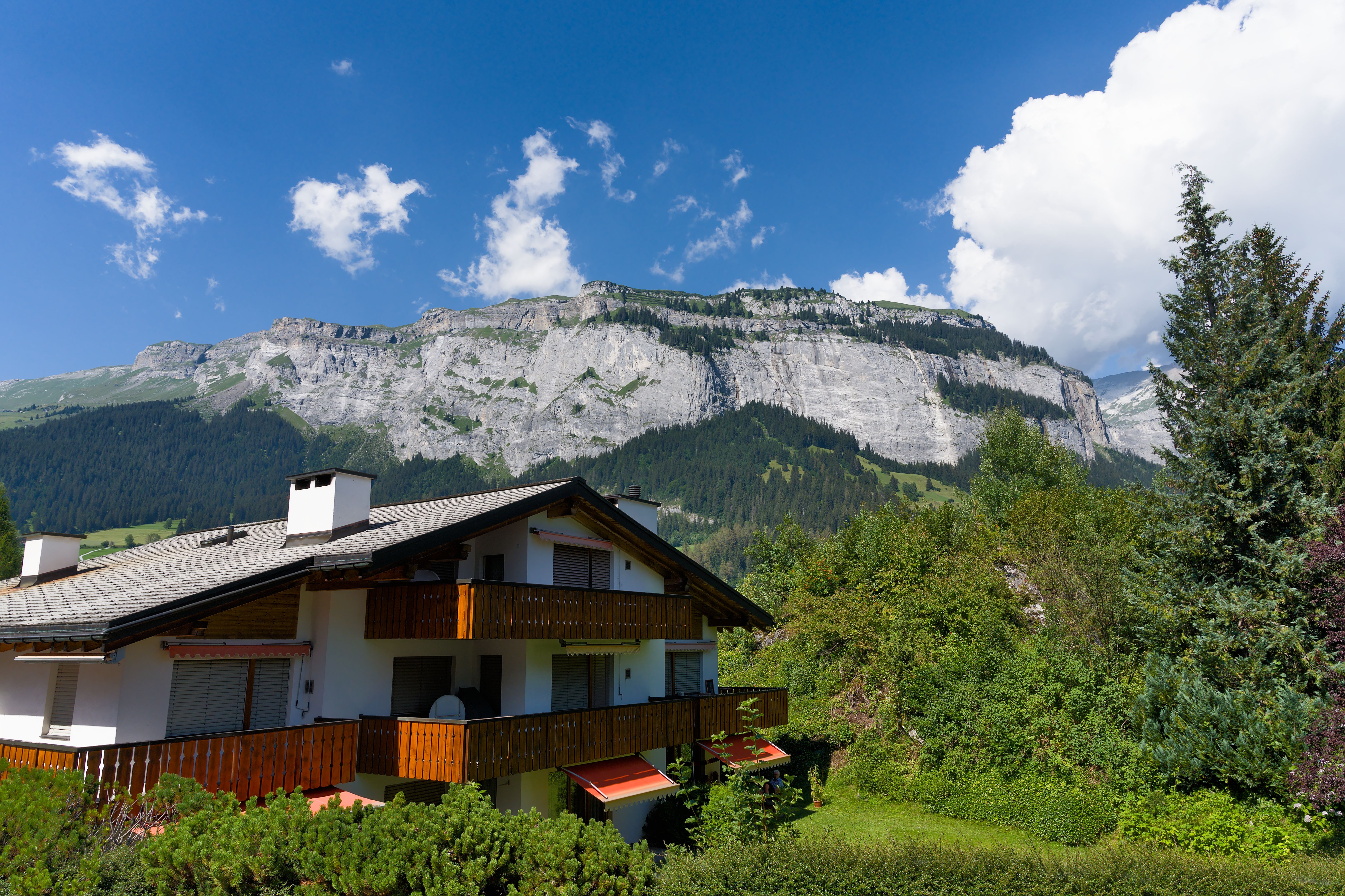 Chalet with Swiss Alps View in Elm Switzerland · Free Stock Photo