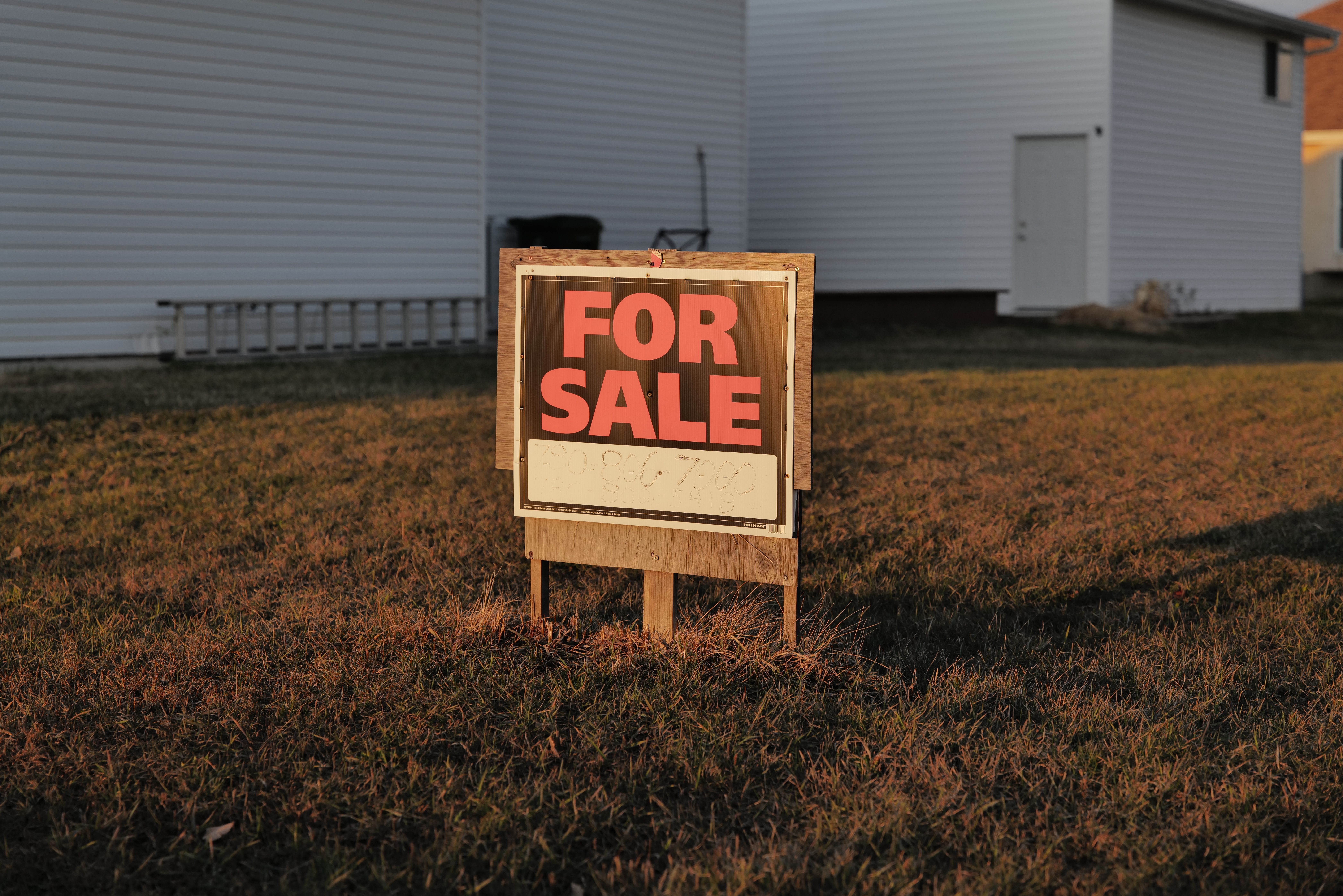 Real Estate For Sale Sign in Suburban Yard · Free Stock Photo