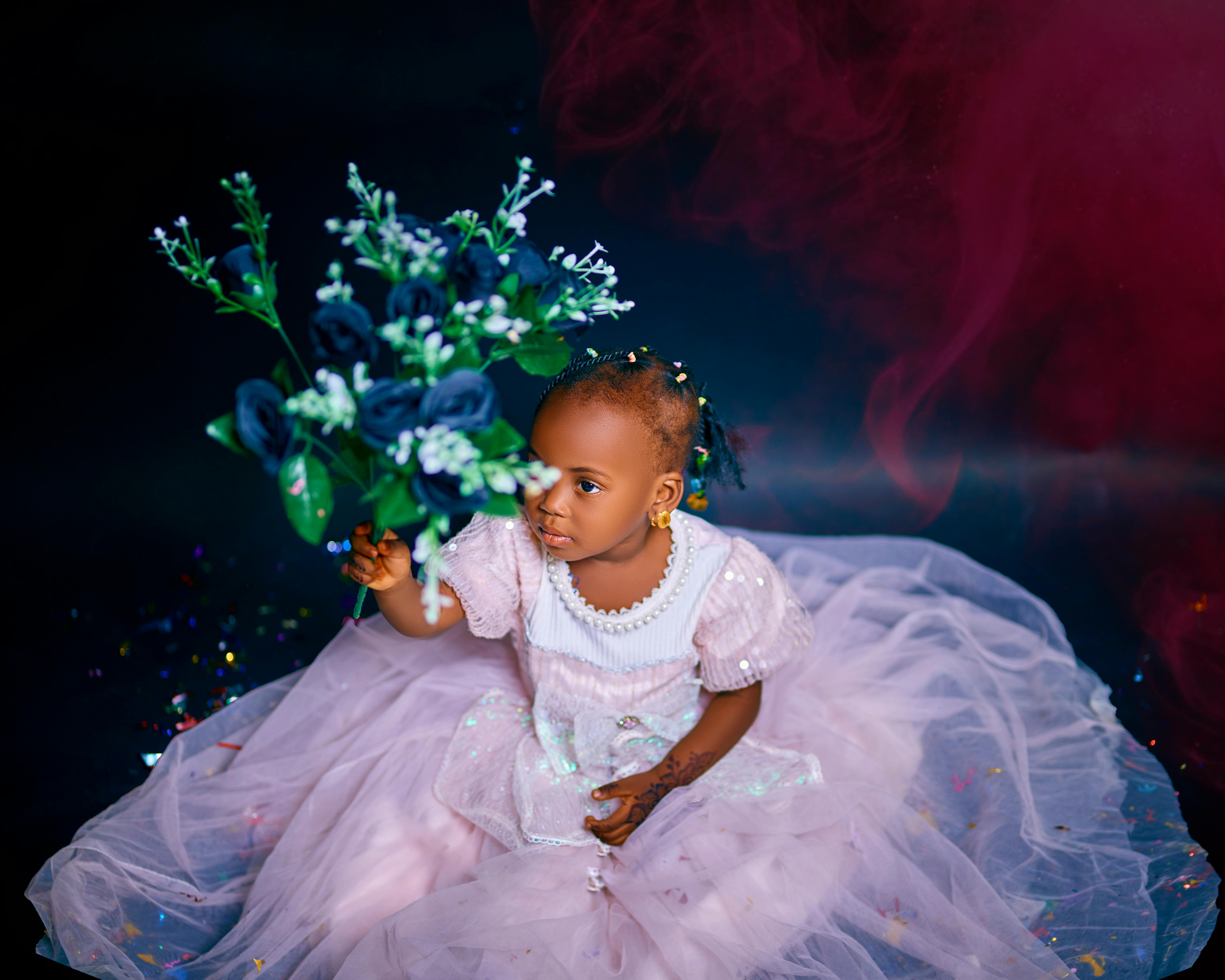 1 Year Baby Girl Birthday Studio Background Photos, Download The BEST ...