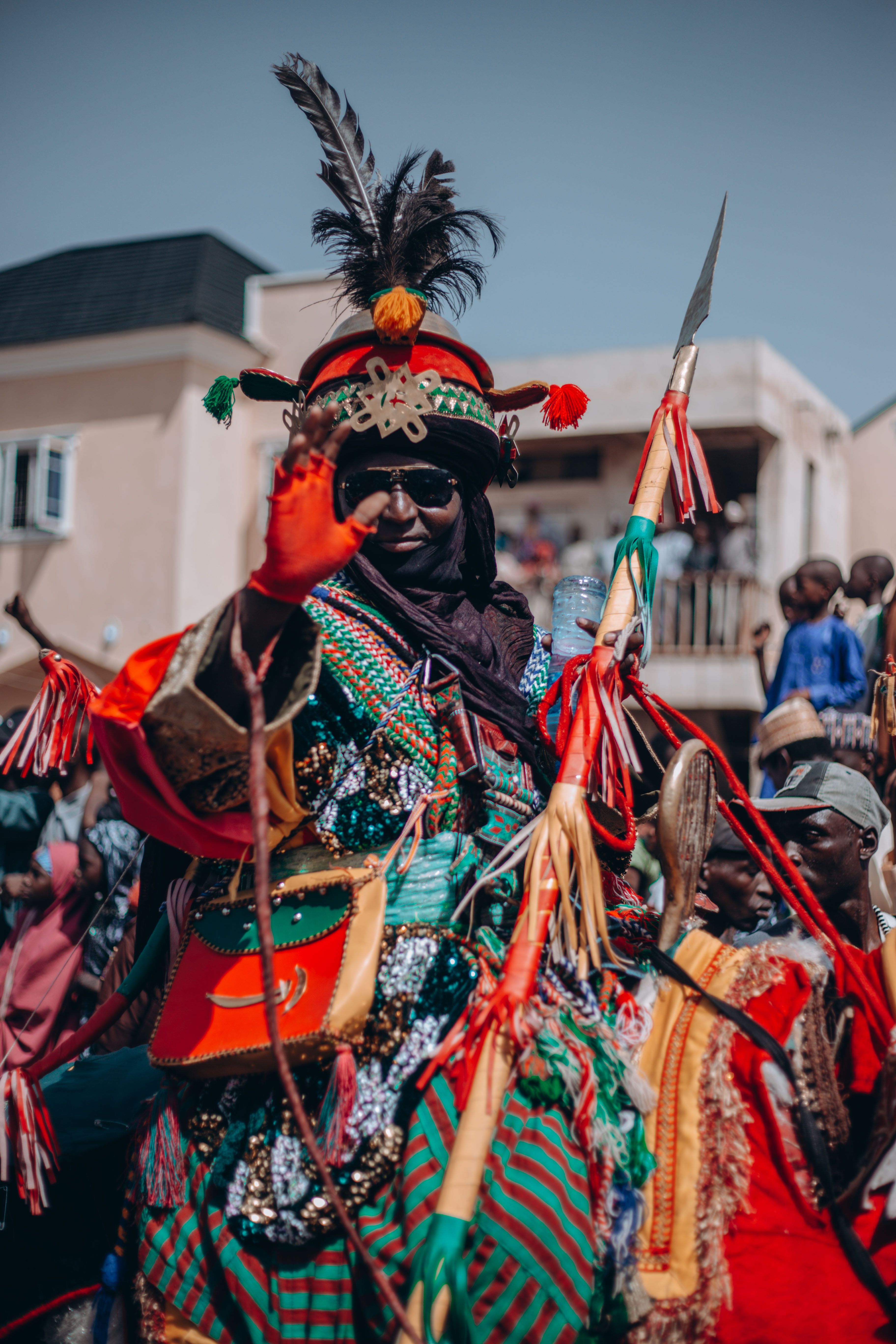 Colorful Traditional African Costume Parade · Free Stock Photo