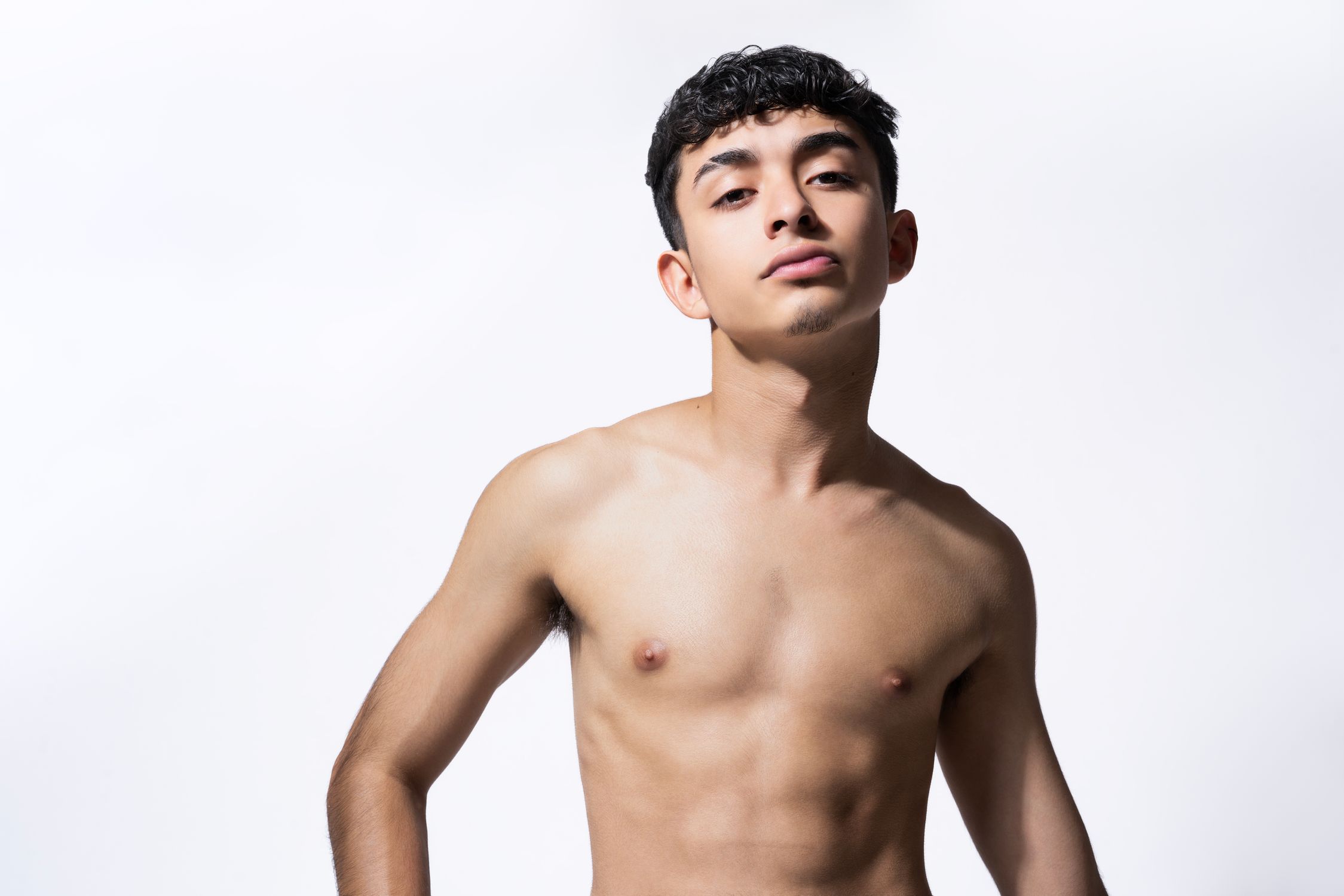 Confident Young Man in Studio Portrait · Free Stock Photo