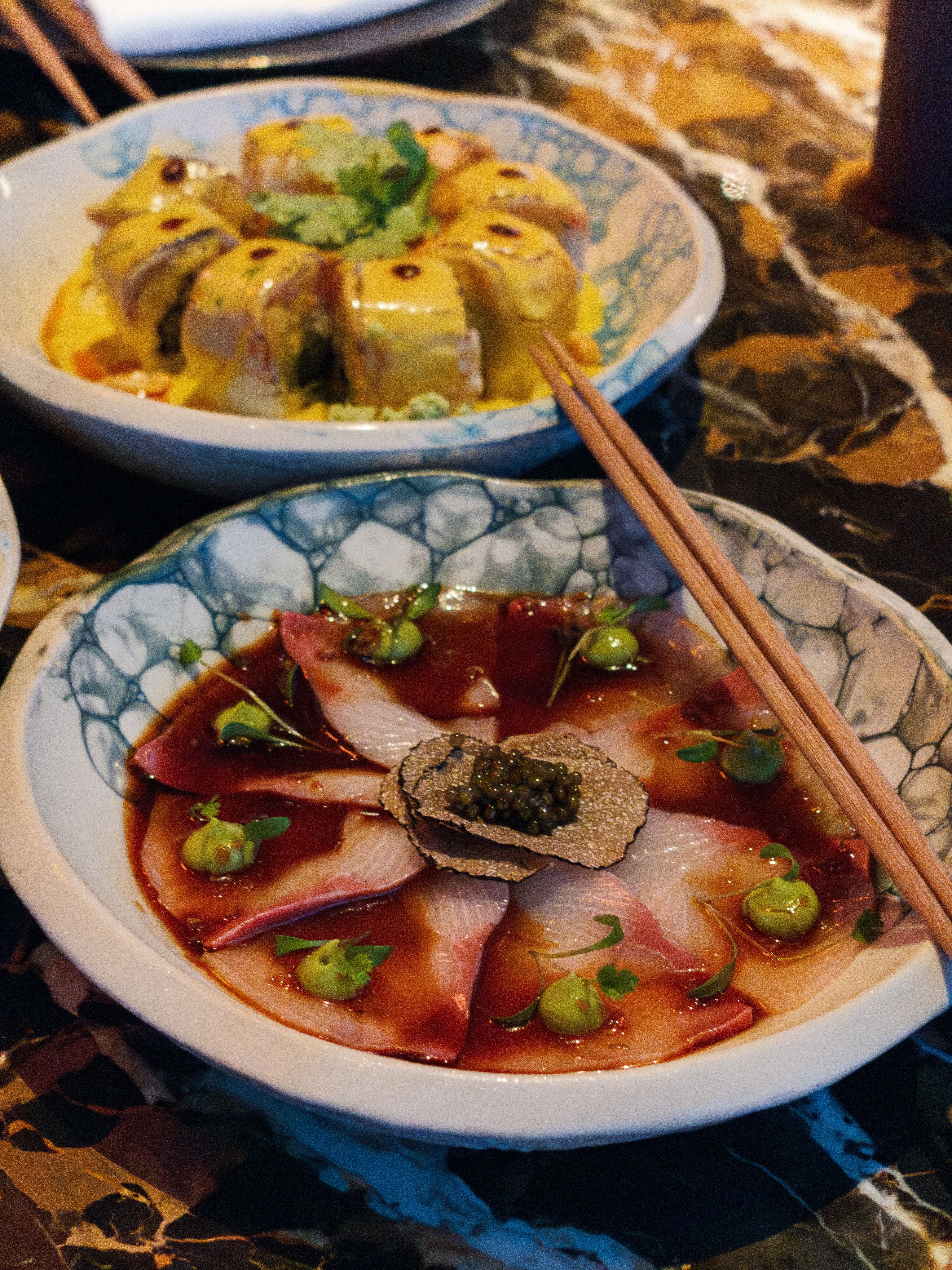 Gourmet Sushi and Sashimi Plating Display · Free Stock Photo
