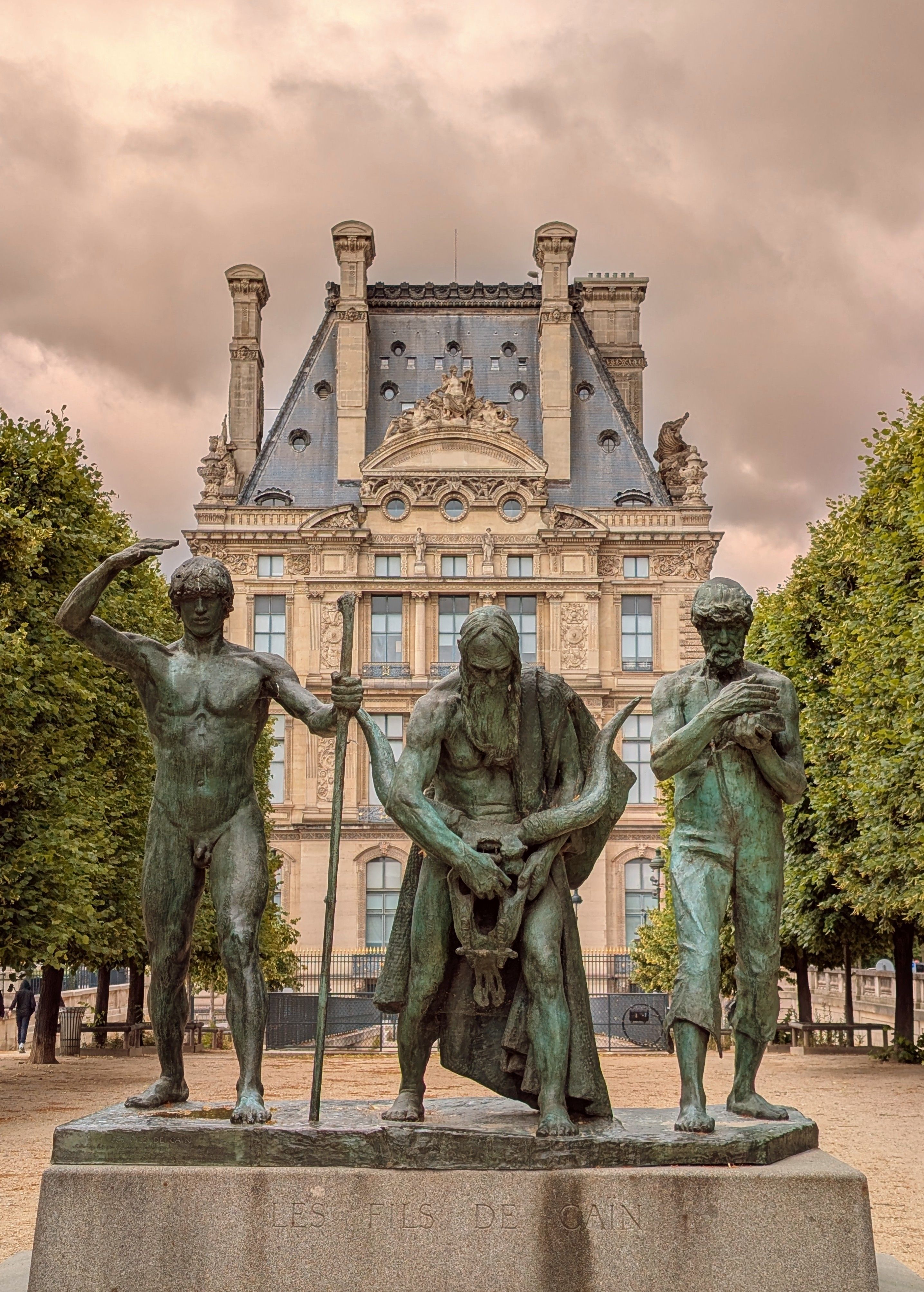 Les Fils de Cain Sculpture at Louvre, Paris · Free Stock Photo