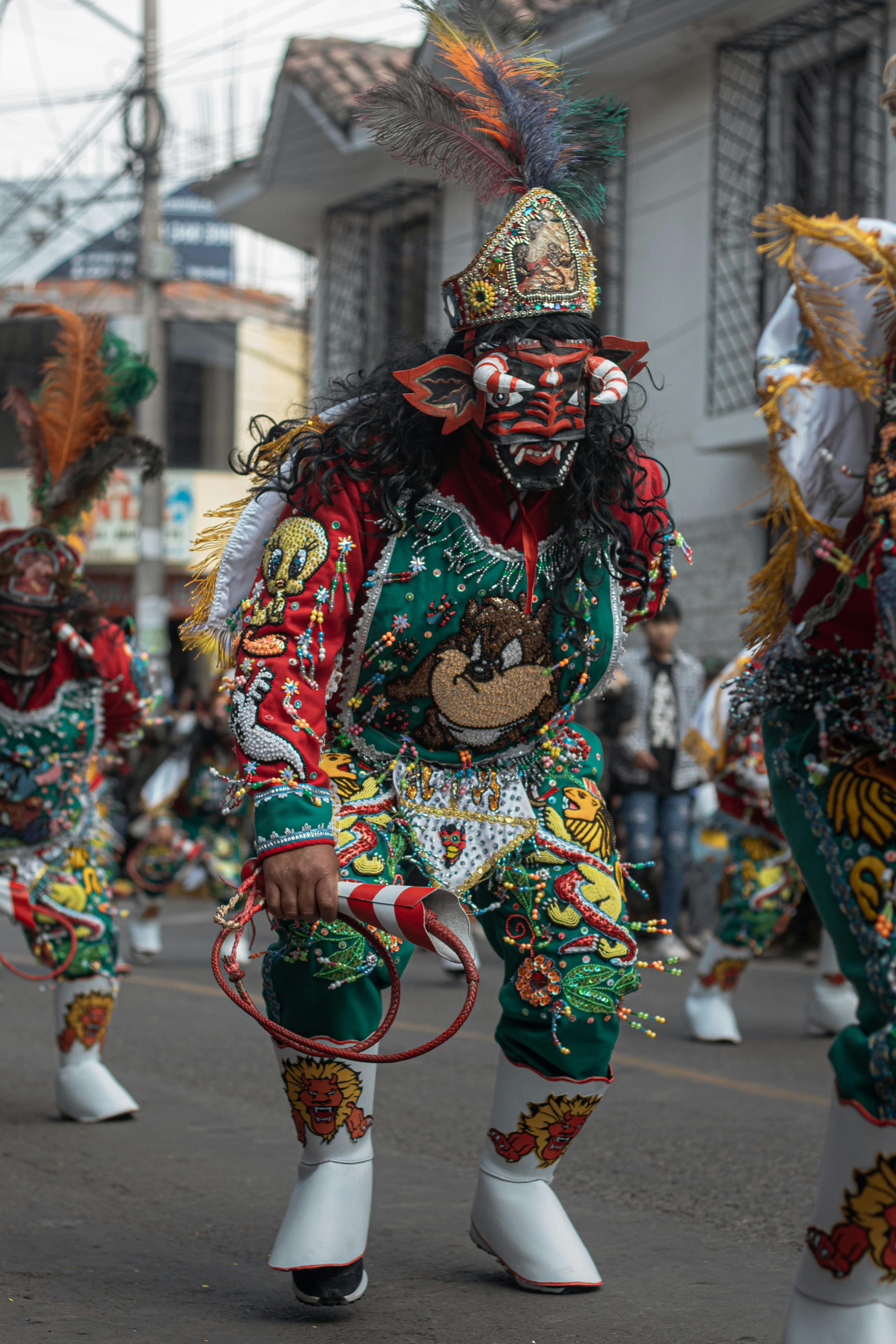 Traditional Dance Performance in Cusco Street Festival · Free Stock Photo