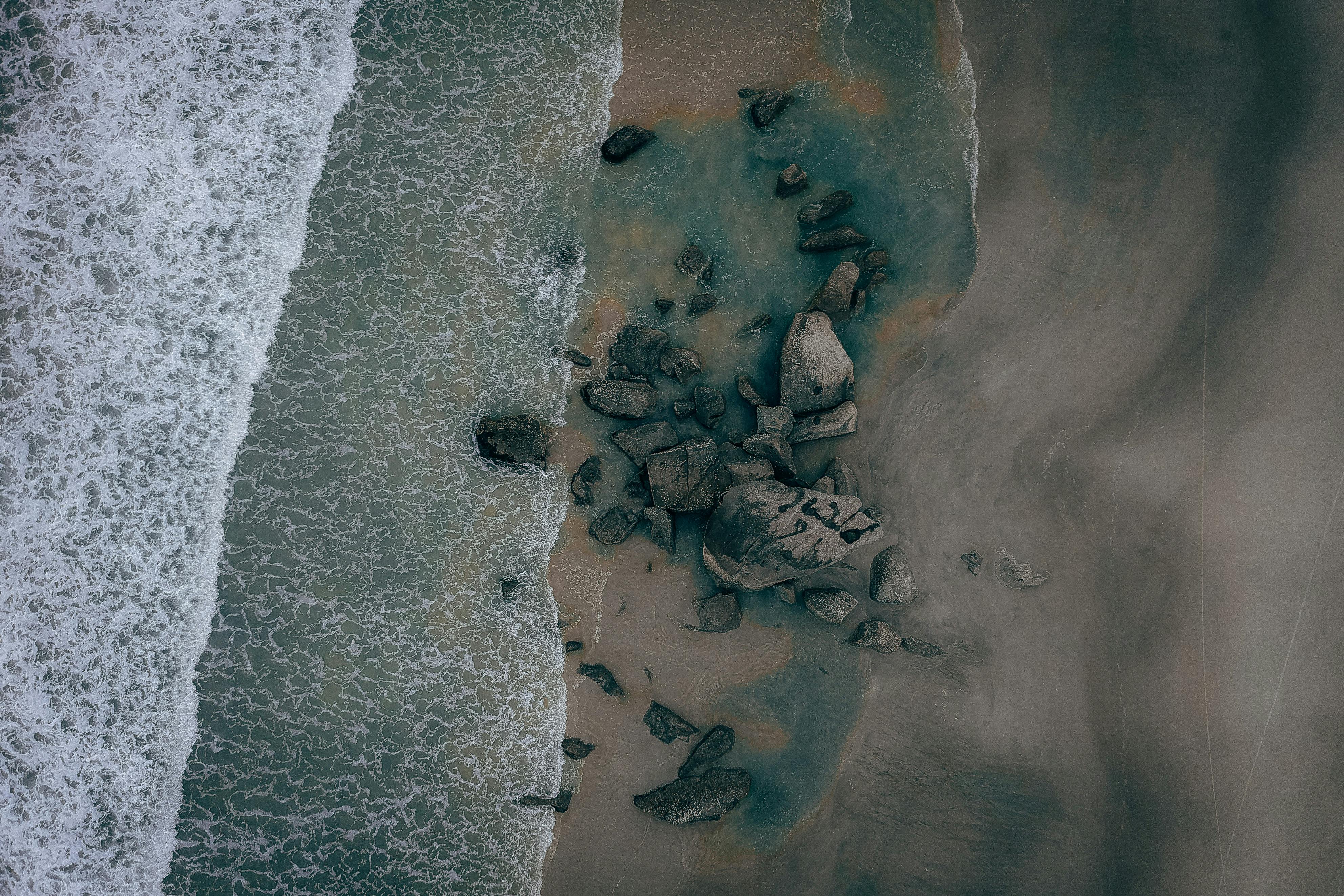 Rocks on a Beach · Free Stock Photo