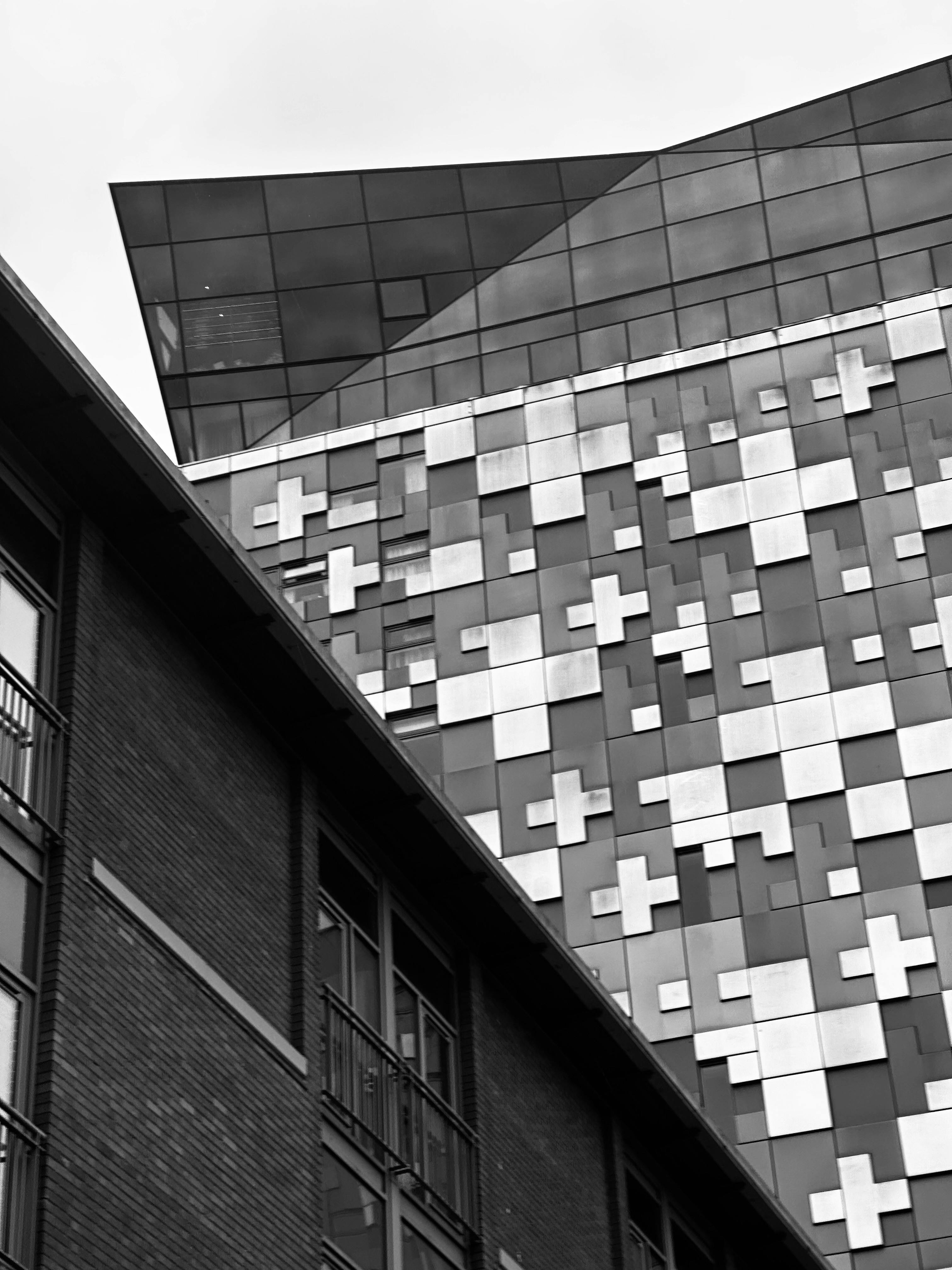 Modern Architecture Black and White Urban Contrast · Free Stock Photo