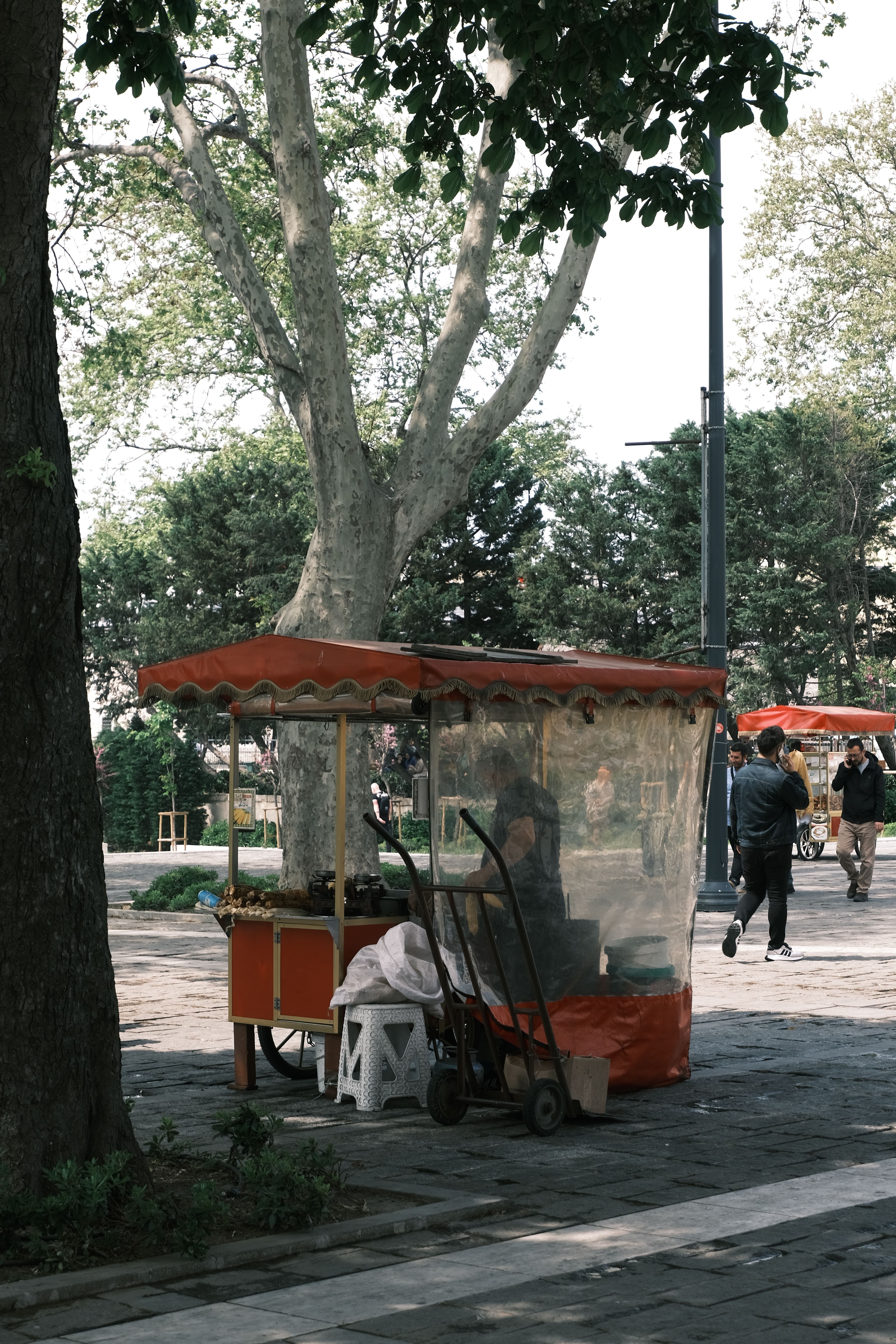 Street Vendor in Istanbul's Beyazıt Square · Free Stock Photo