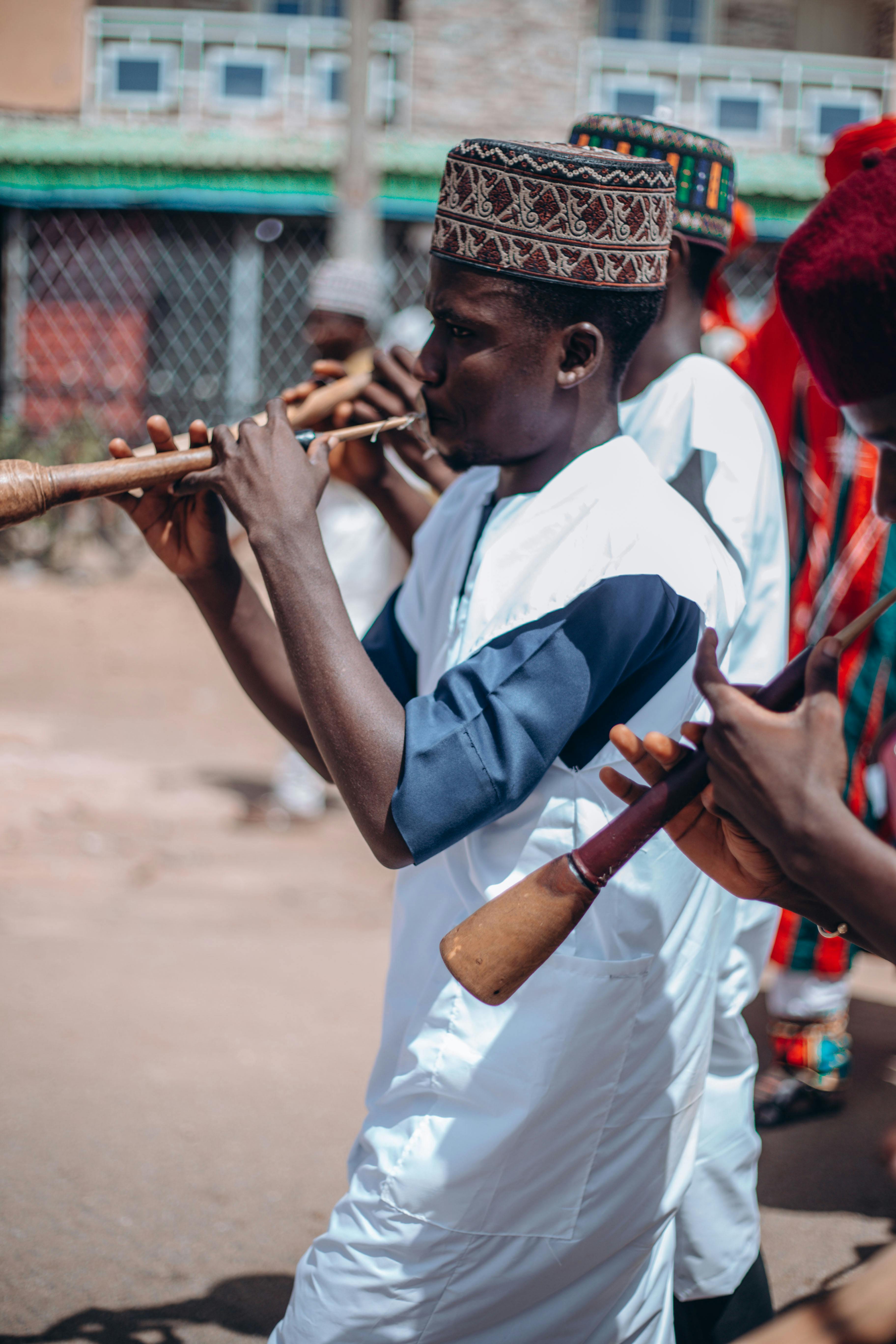 Traditional African Musicians Performing Outdoors · Free Stock Photo