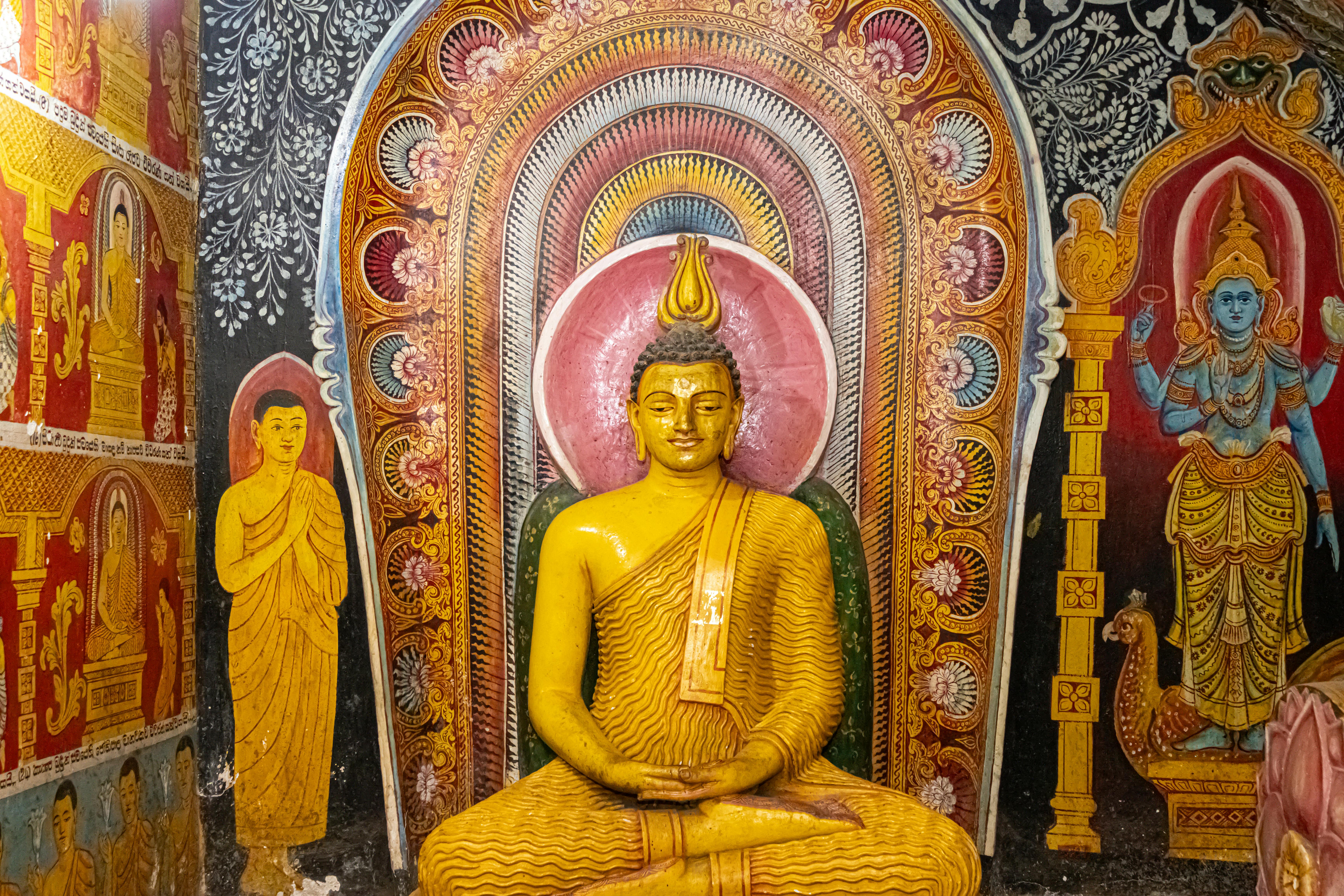 Buddha Statue in Aluvihara Rock Cave Temple · Free Stock Photo