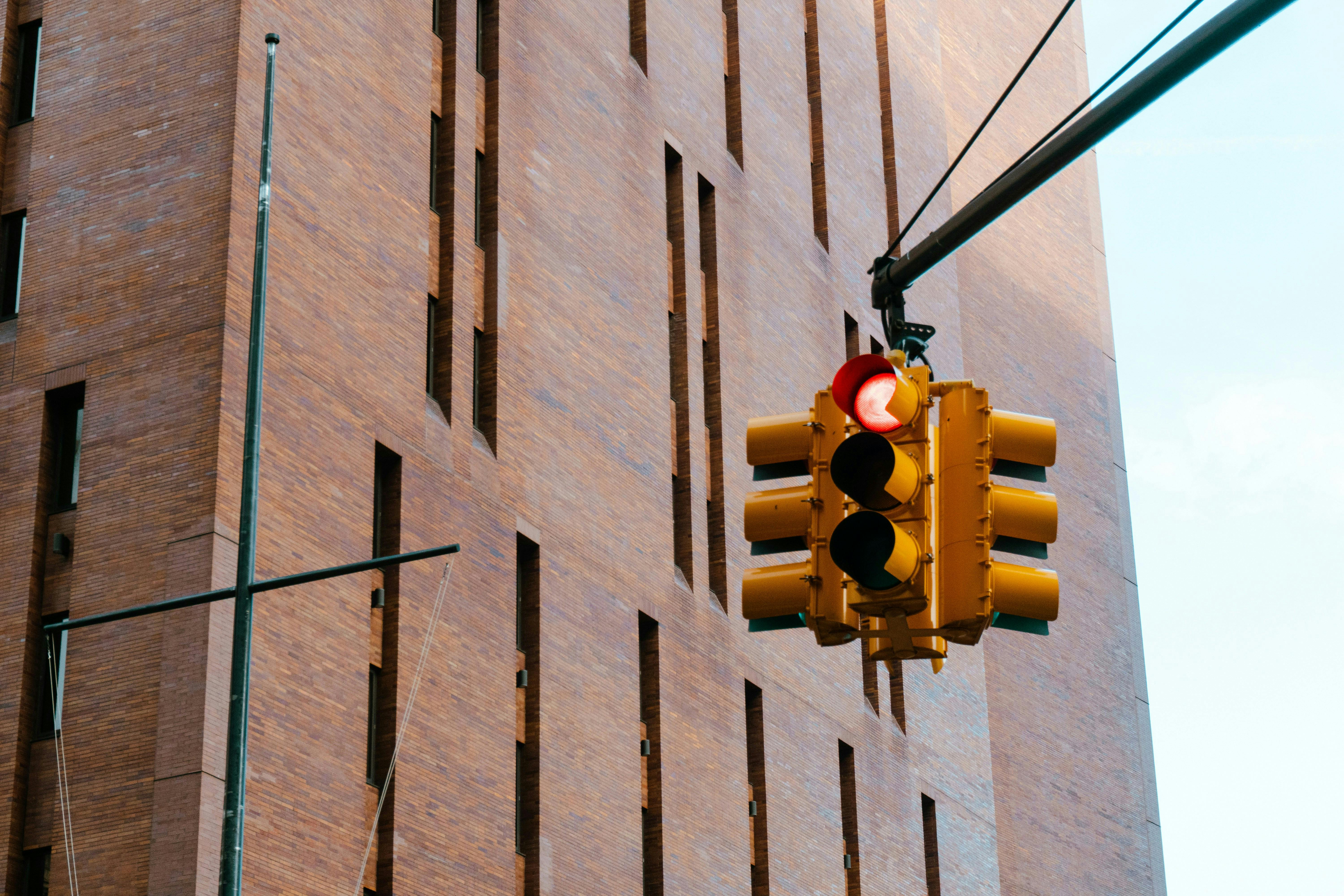 Urban New York City Traffic Light Scene · Free Stock Photo